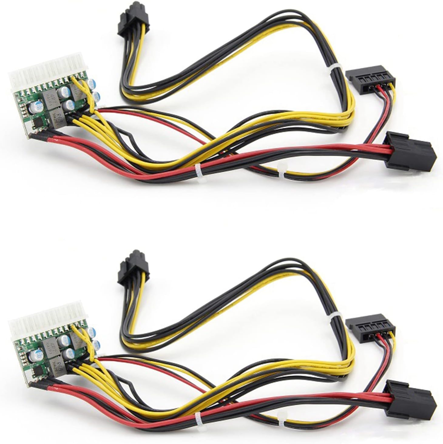 KLKNE 2X PCI-E 6Pin DC Input 12V 300W DC-ATX-300W 24Pin PICO ATX Switch ...