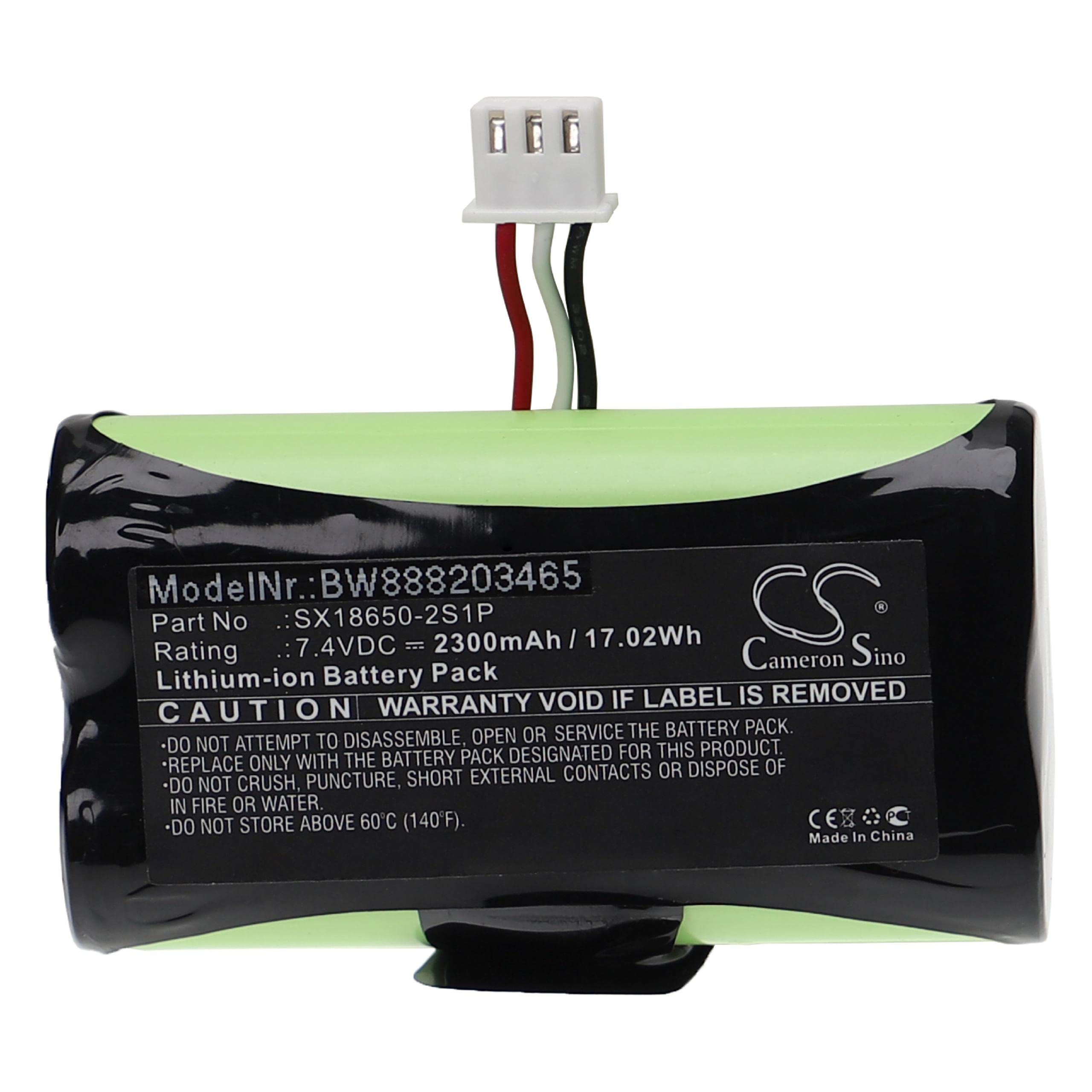 Inr18650-1s1p Replacement Battery OEM New 3.7V 5200mAh 18650 1s2p POS ...