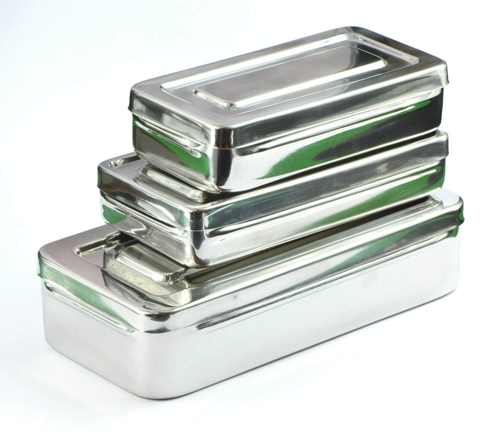 Stainless Steel Instrument Storage Box Tools Jewellery Veterinary ...