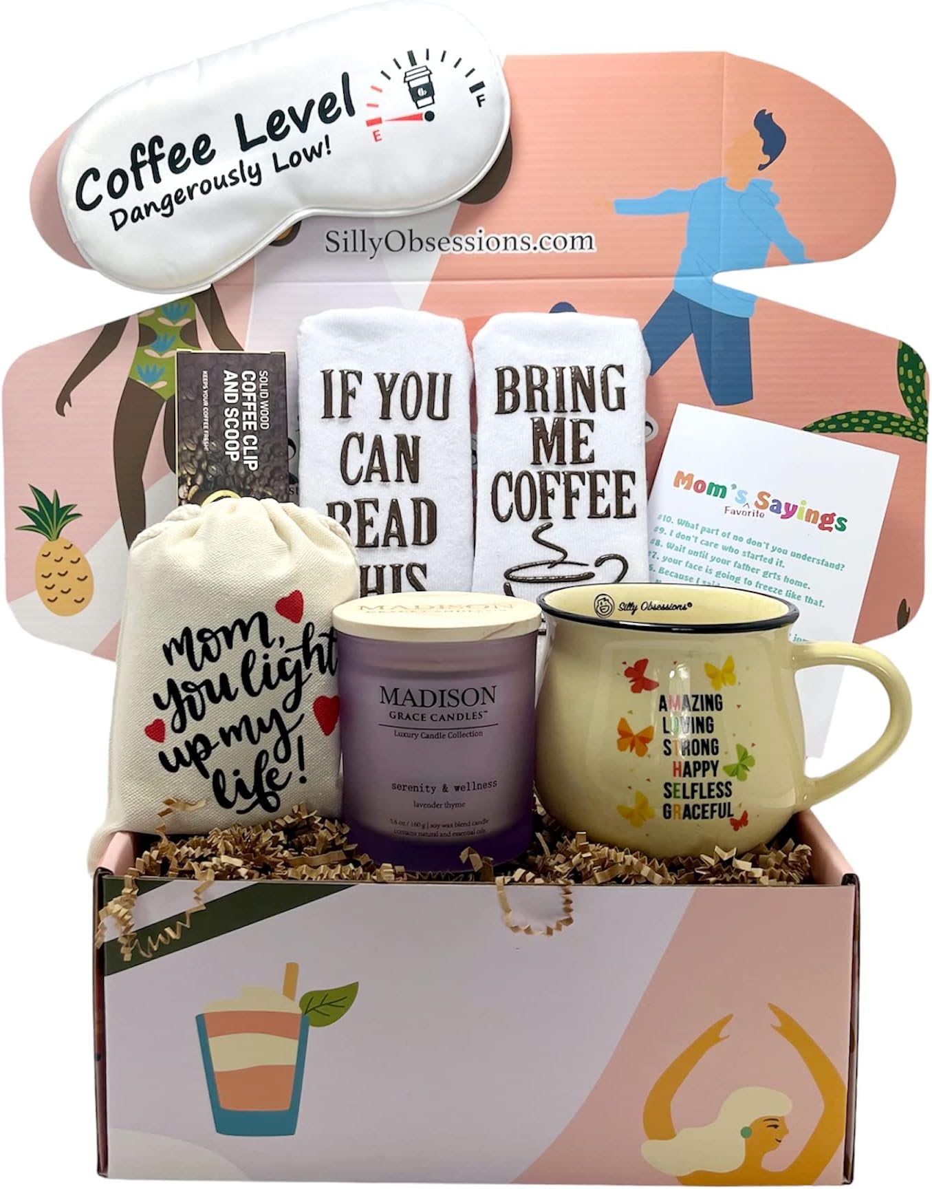 Amazon.com: Vabean 5 Pieces Coffee Lover Gifts Set - Includes Mug and ...