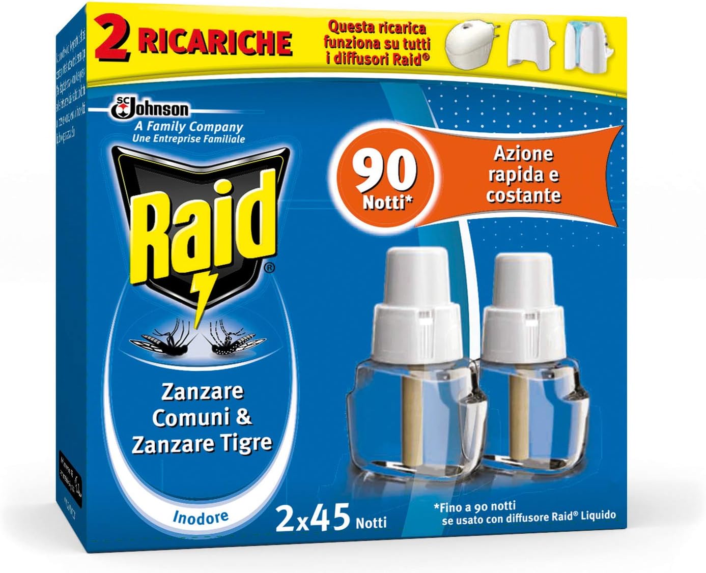 Raid Liquido Ricarica 90 Notti : Amazon.it: Giardino e giardinaggio