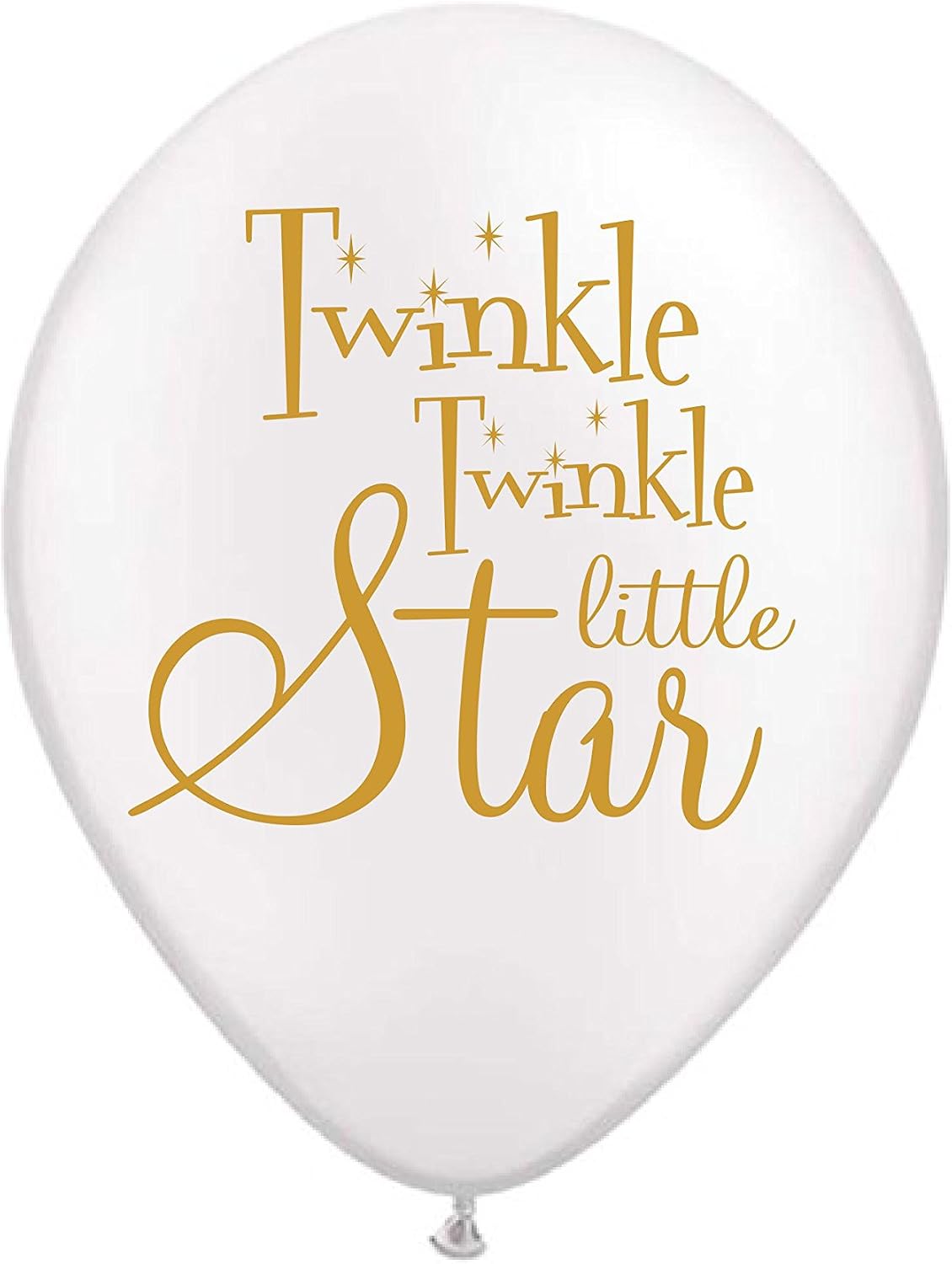 Amazon.com: Twinkle Twinkle Little Star Balloons White Set of 3 Twinkle ...
