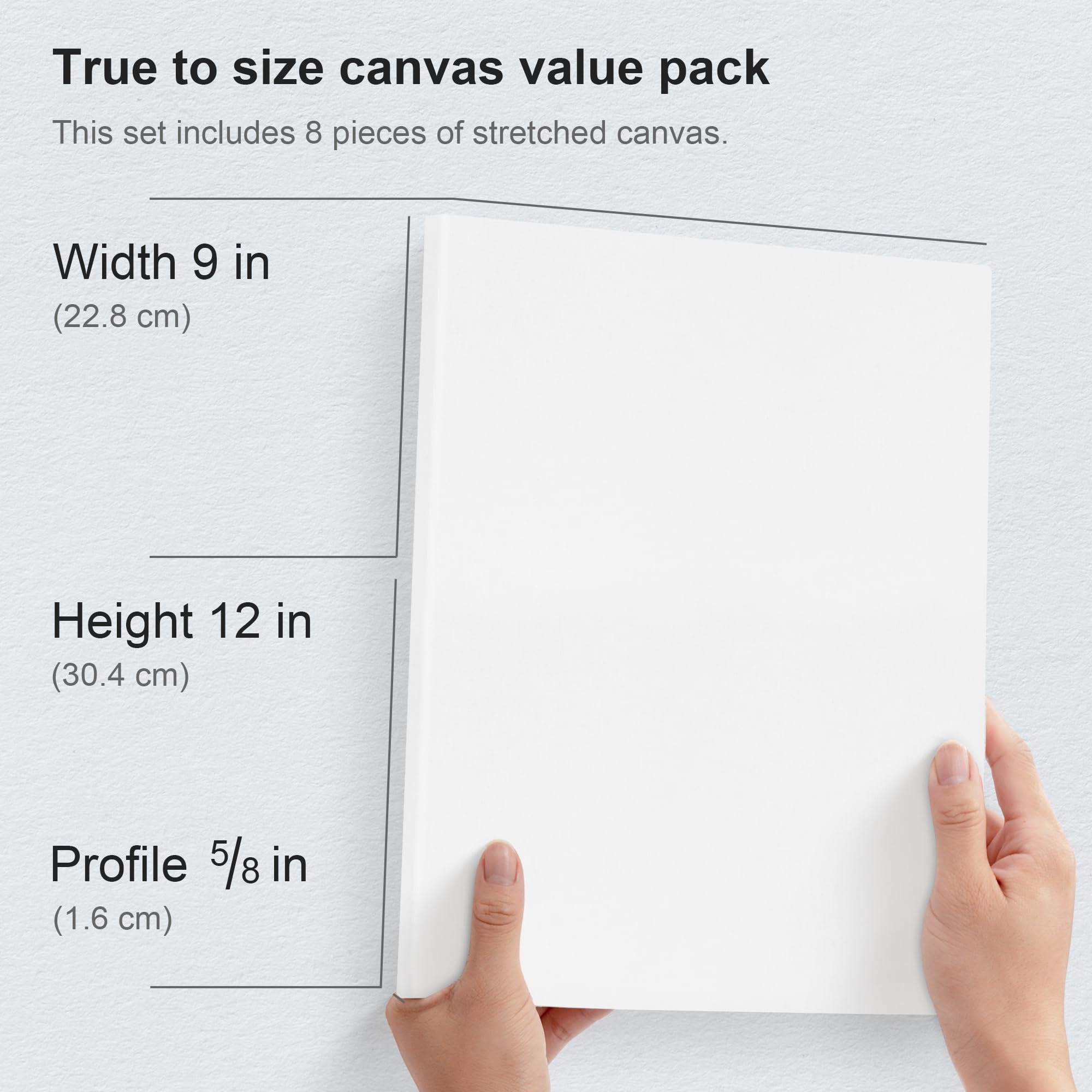 Snapklik.com : PHOENIX Stretched Canvas For Painting 9x12 Inch/8 Value Pack