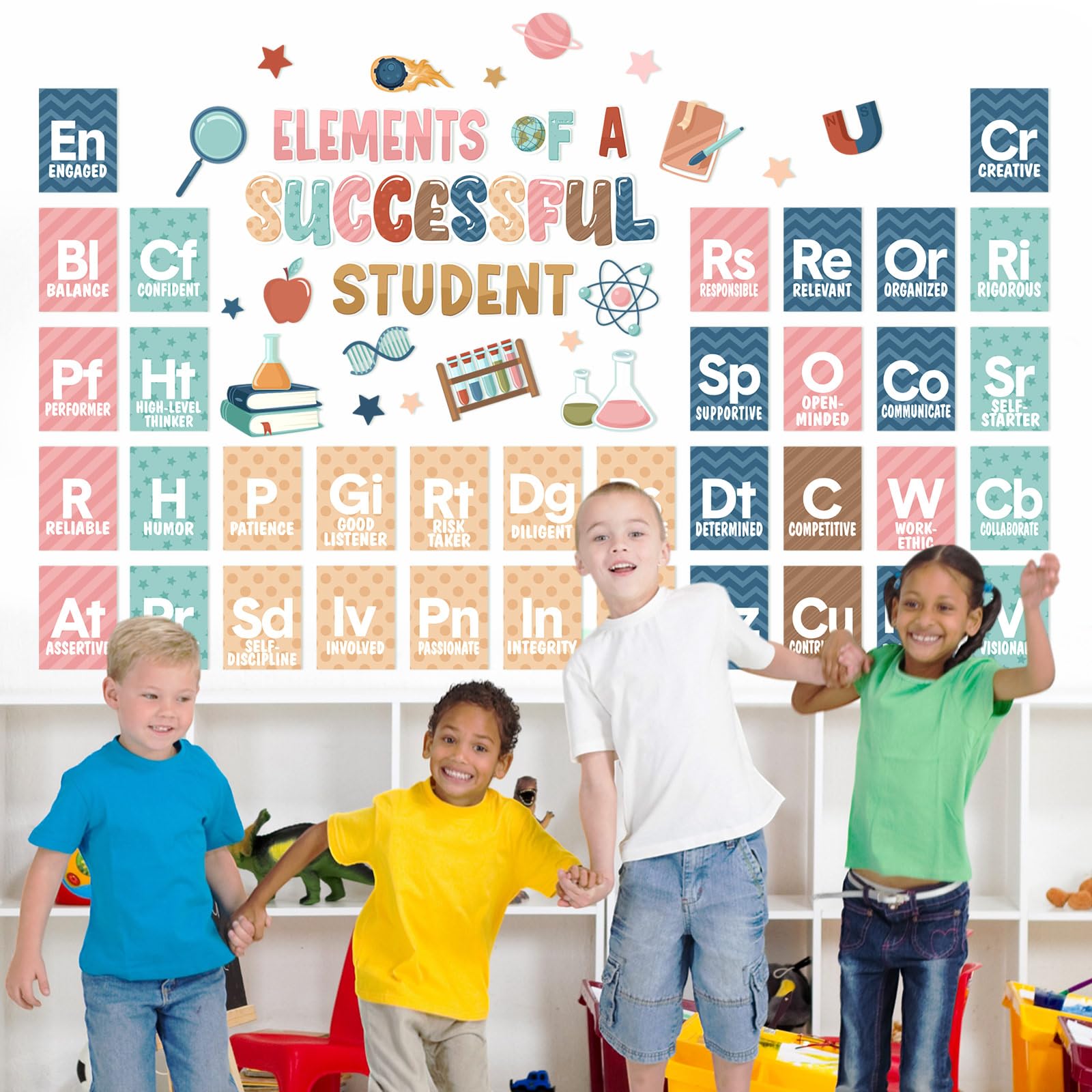 Snapklik.com : Pasimy 64 Pcs Science Bulletin Board Set Science ...