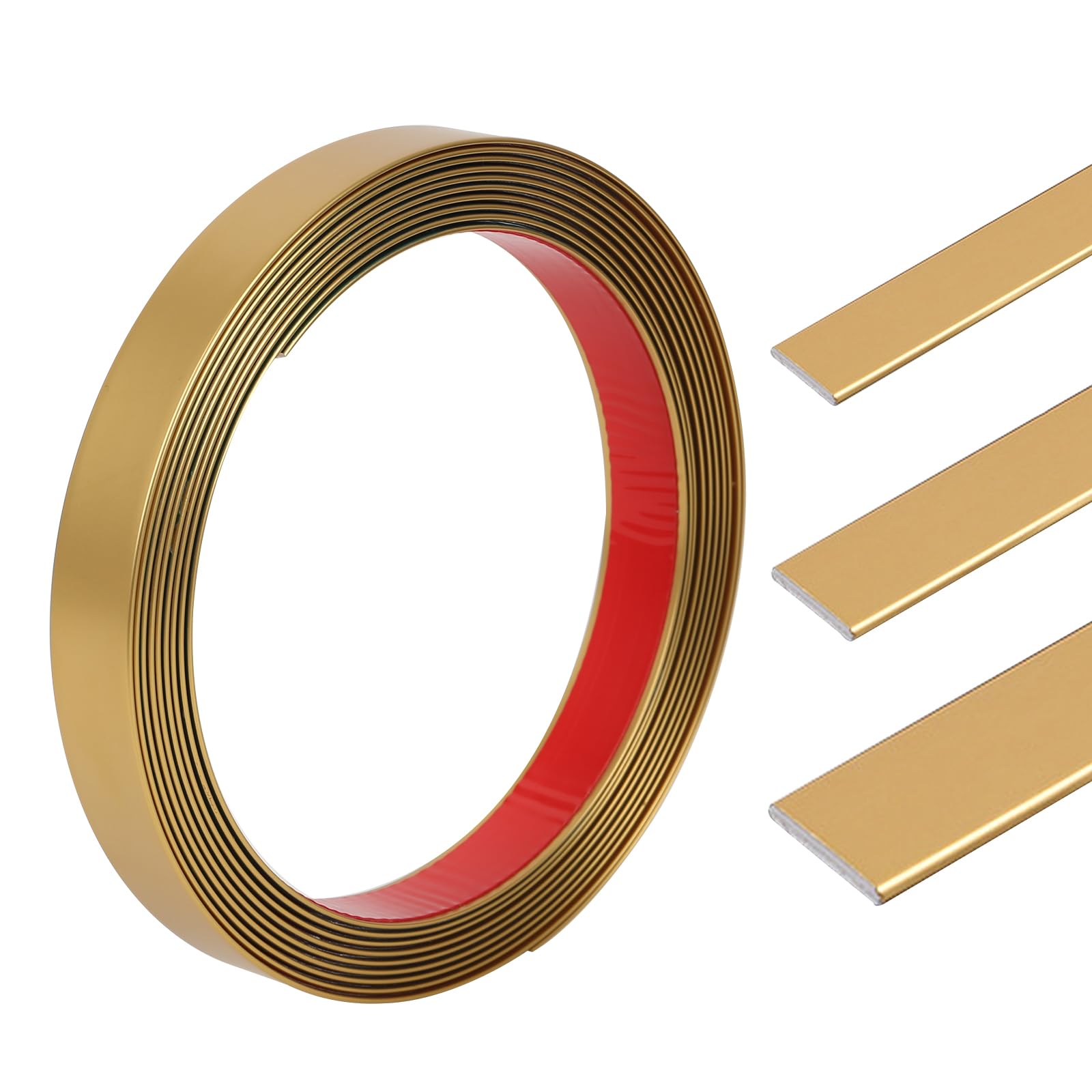 Snapklik.com : Gold Edge Trim Molding, Self-Adhesive Peel & Stick, 16 ...