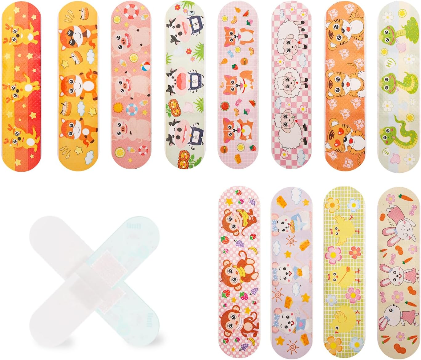 Amazon.com: 120pcs Kids Bandages Cute Cartoon Bandages Flexible ...