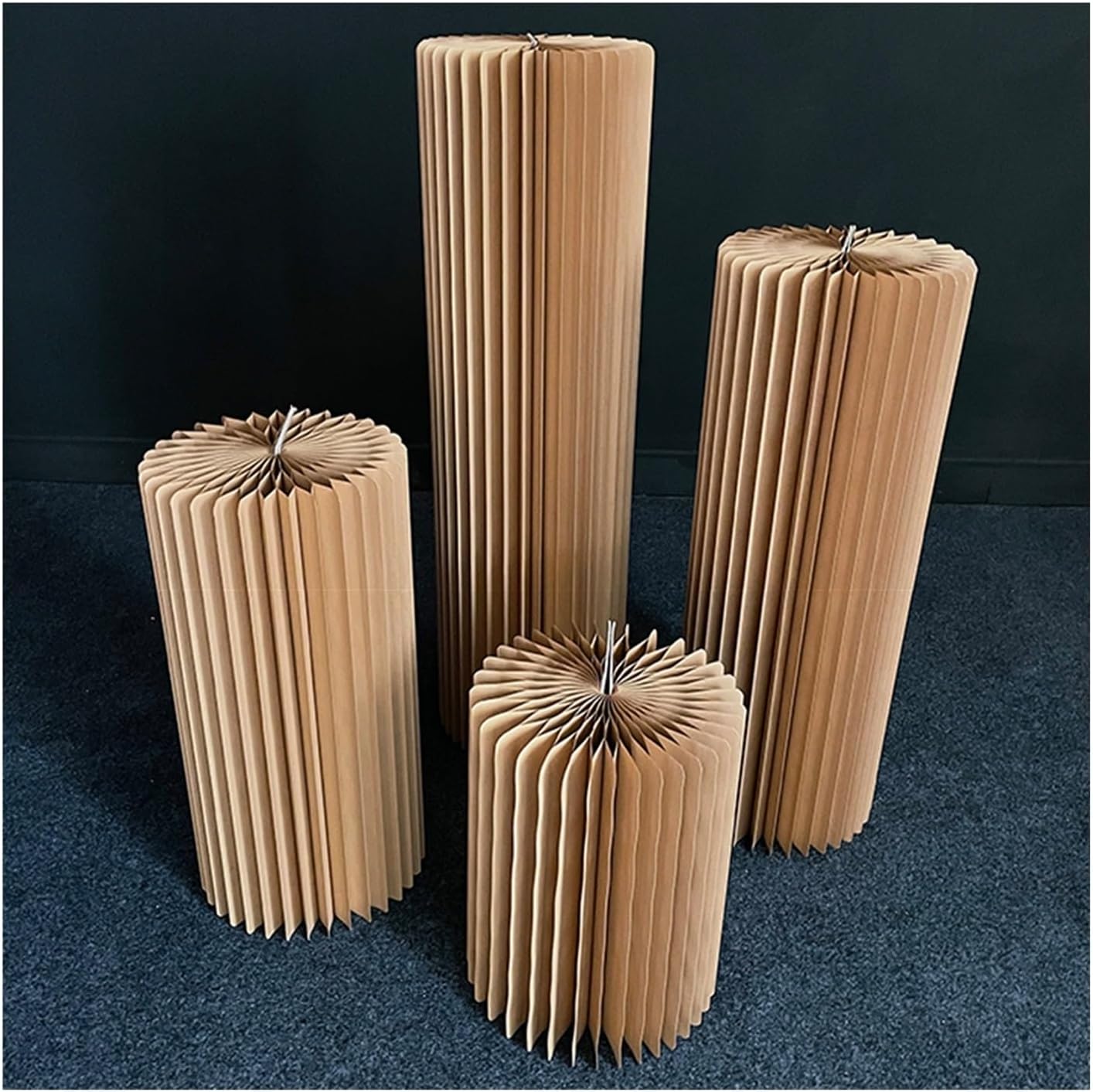 Amazon.com: XLIHAWY Foldable Paper Columns, Round Wedding Centerpieces ...