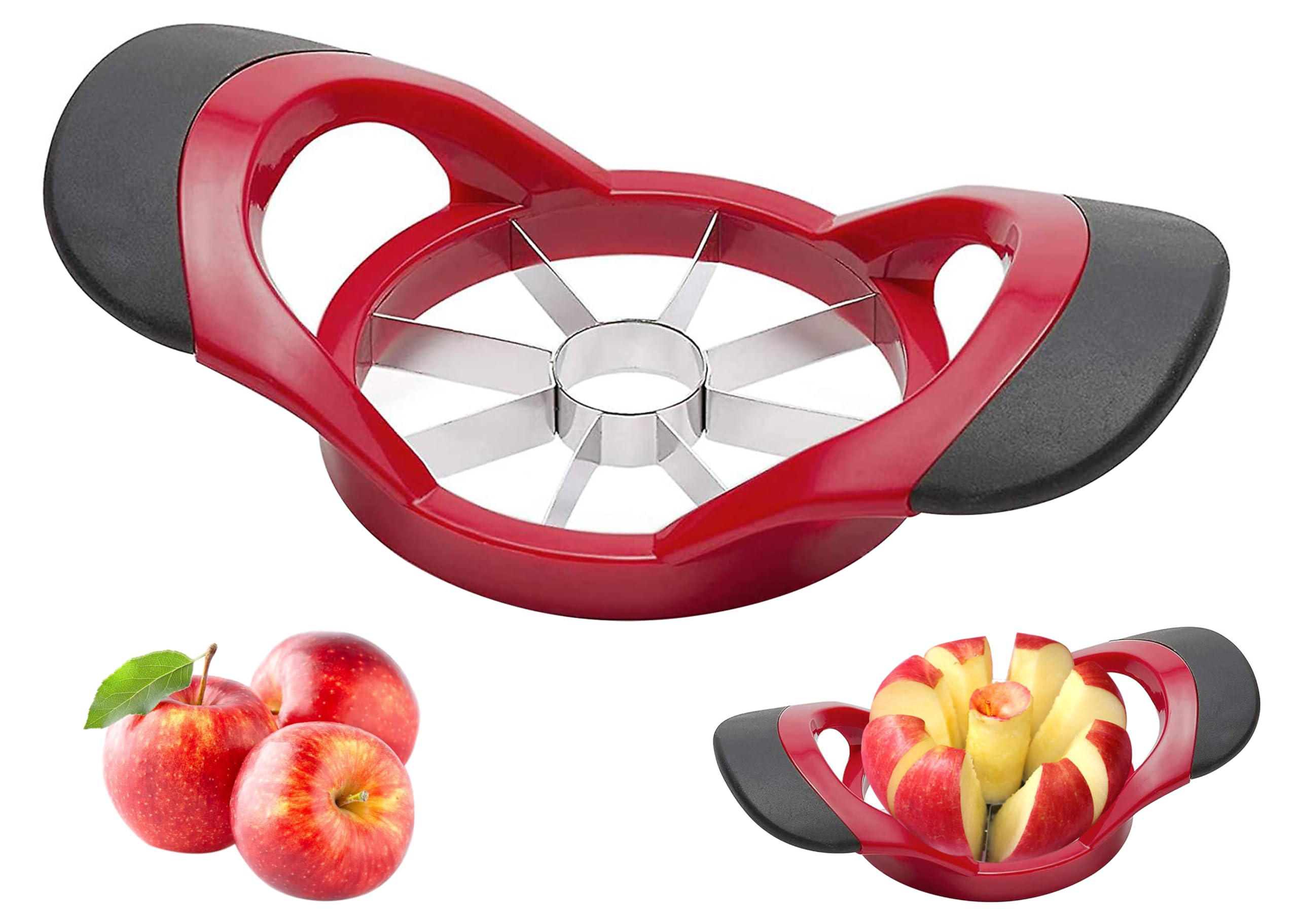 ARSUK Apple Slicer - 3 in 1 Corer Cutter and Peeler Divider with 8 ...