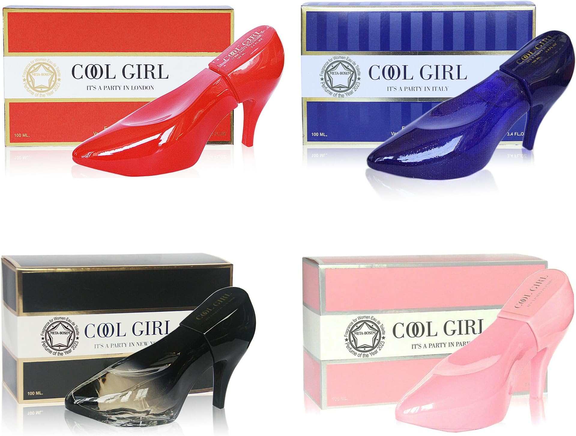 Amazon.com : Lomitin Princess High Heel Perfume for Women (2.9oz/85ml x ...