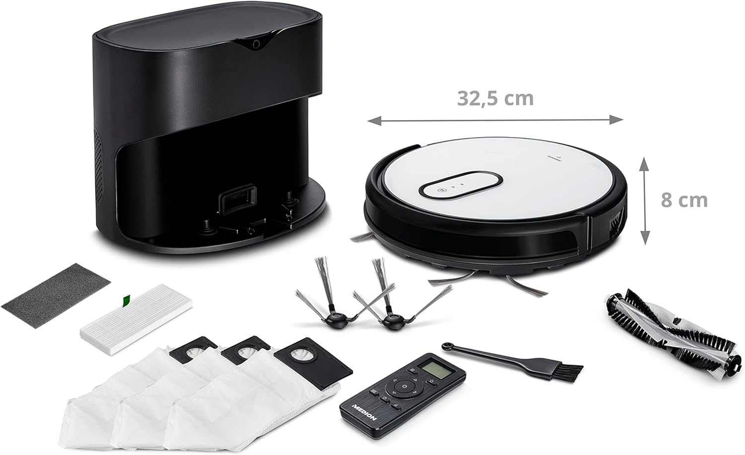 MEDION S40 Robot Vacuum Cleaner with Suction Station User Manual