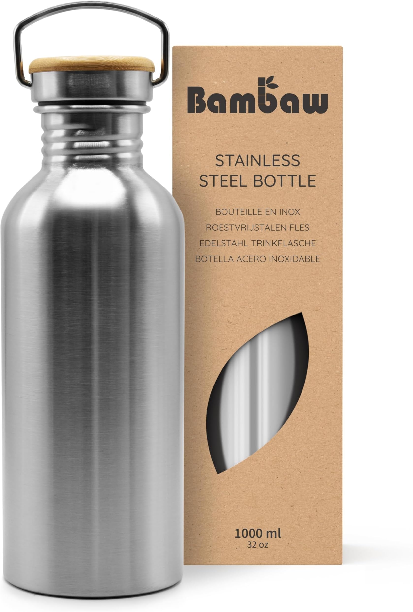 Amazon.com: Klean Kanteen Wide Mouth Single Wall Stainless Steel Water ...