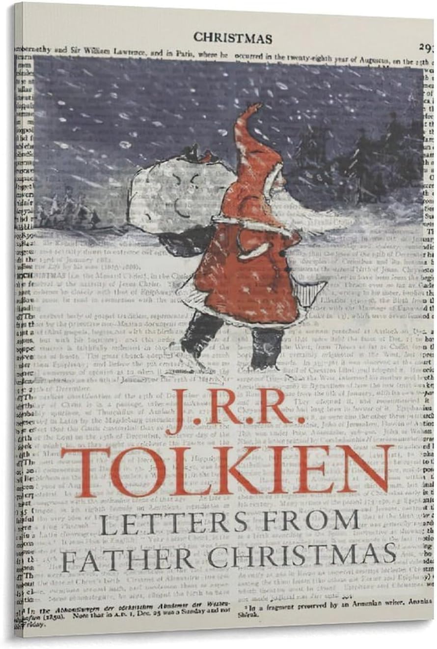 Amazon.com: Vintage Book Cover, Letter from Father Christmas Book Art ...