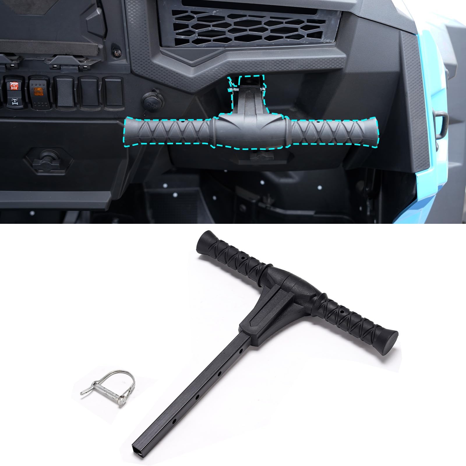 Amazon.com: A & UTV PRO Passenger Auxiliary Grab Bar Handle for Polaris ...
