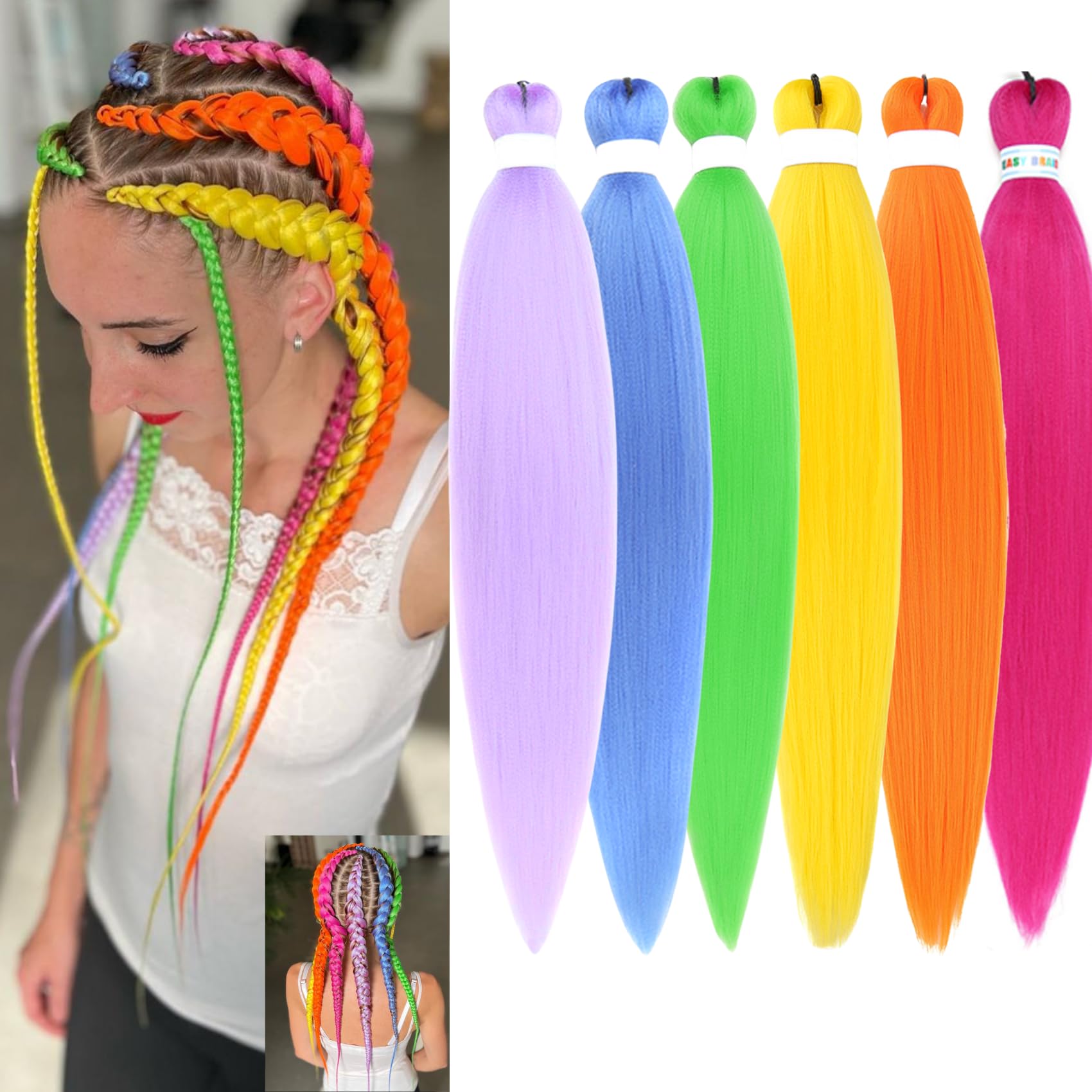 Rainbow Box Braids 58 Cute Box Braids You Have To Try In 2024