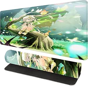 Amazon.co.jp: Mouse Pad Gaming Najida Desk Mat Big Cute Girl XXL Anti ...