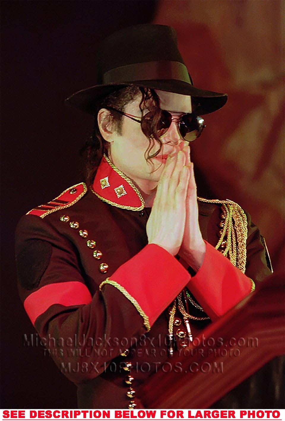 Amazon.com: MJ8x10photos Michael Jackson 1992 Praying for Peace (1 ...