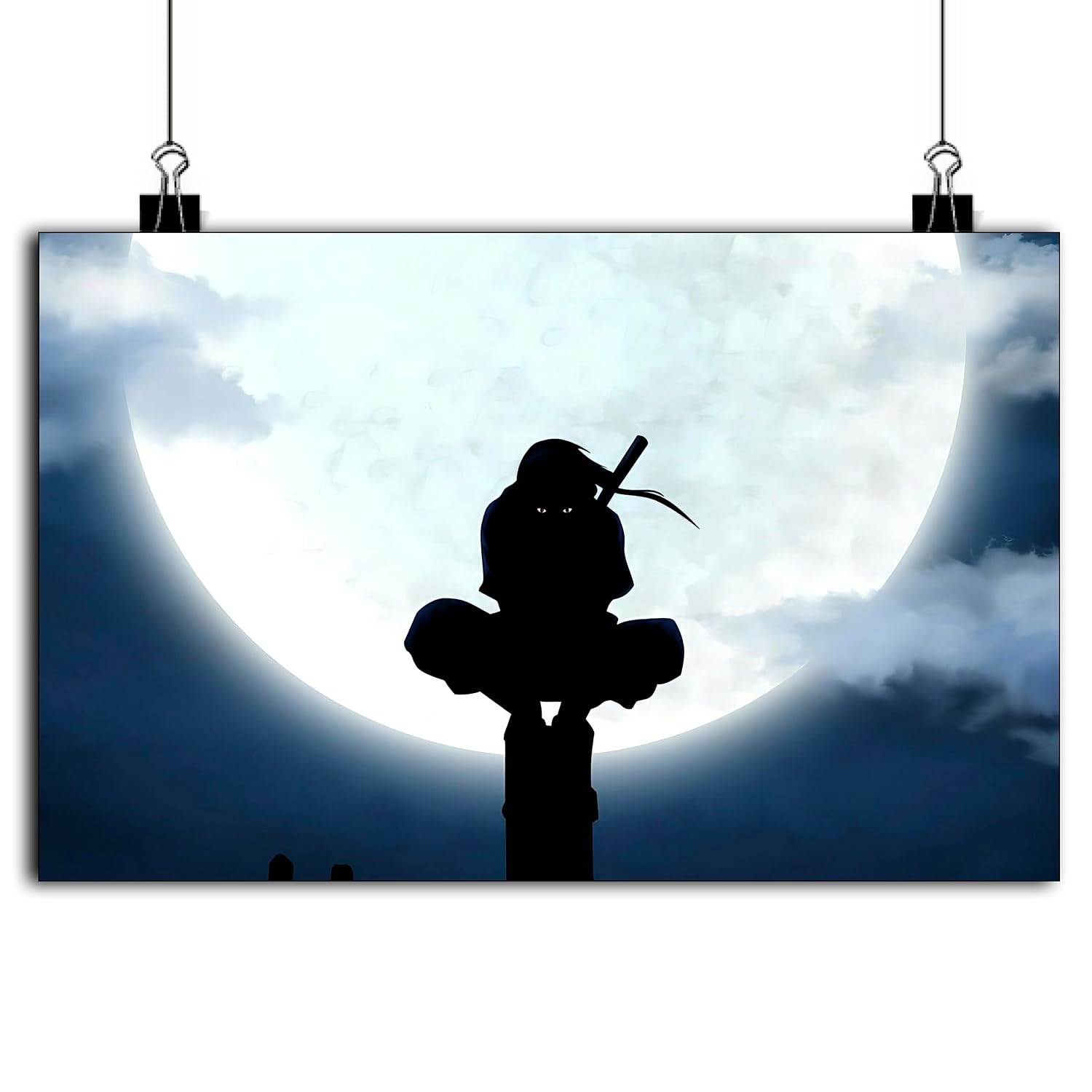 Times Comic Itachi Uchiha Moon Poster | Naruto Itachi Uchiha Poster ...
