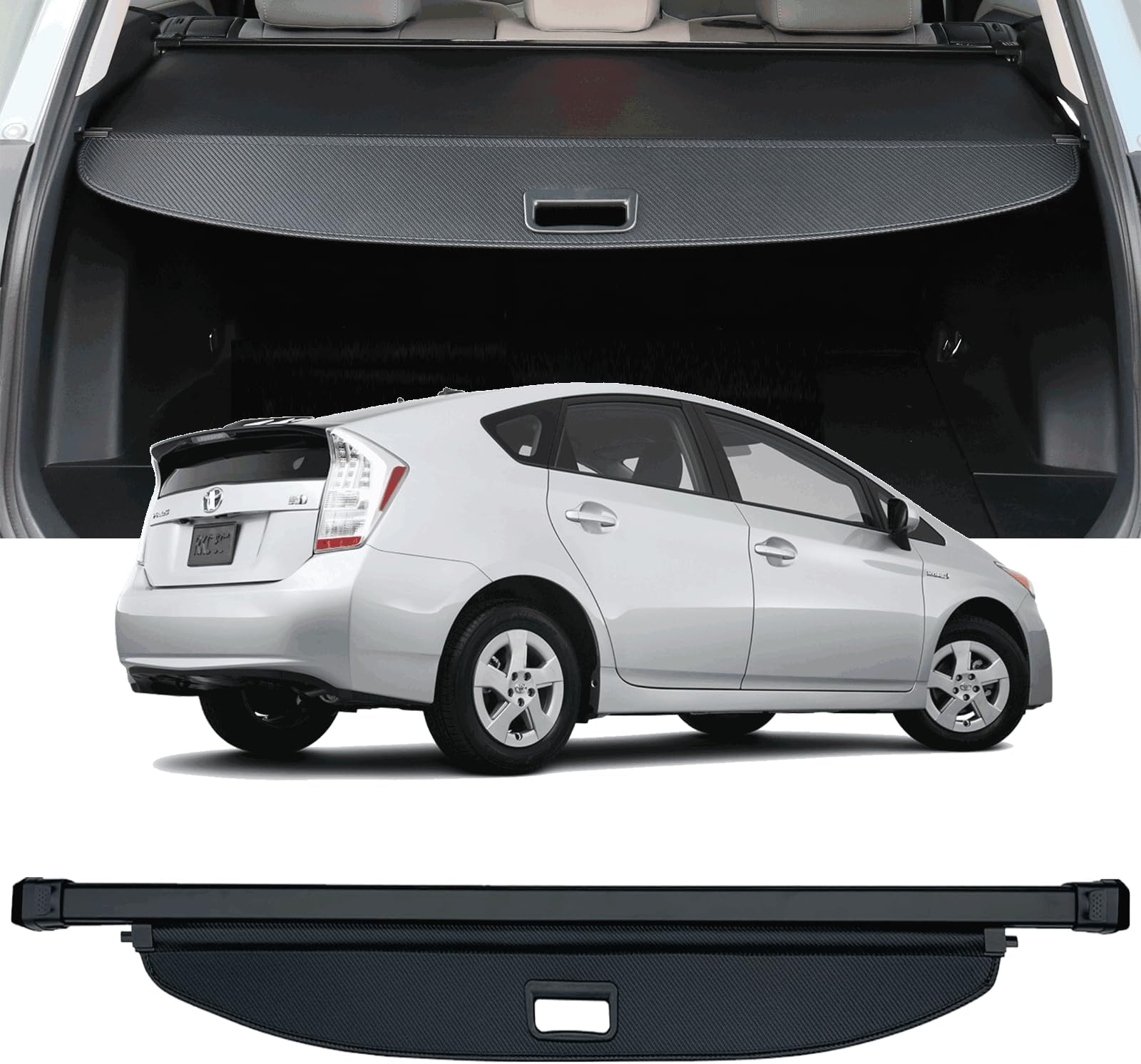 Amazon.com: AQAE Cargo Cover Fit for Toyota Prius 2010-2015 Retractable ...