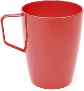 Harfield Set of 4 Handled Red Mugs Beakers Reusable Virtually ...