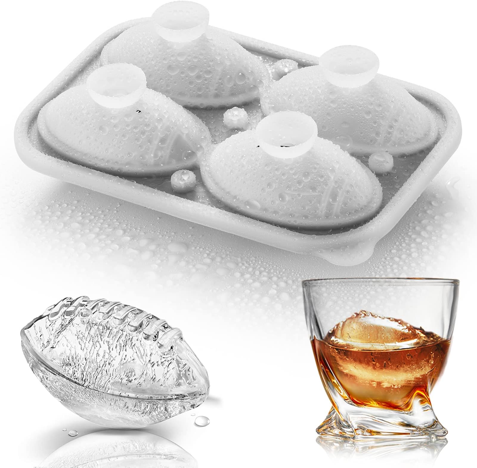 Amazon.com: MoldFun 3D Grenade Ice Ball Molds & Pistol Gun + AK47 ...