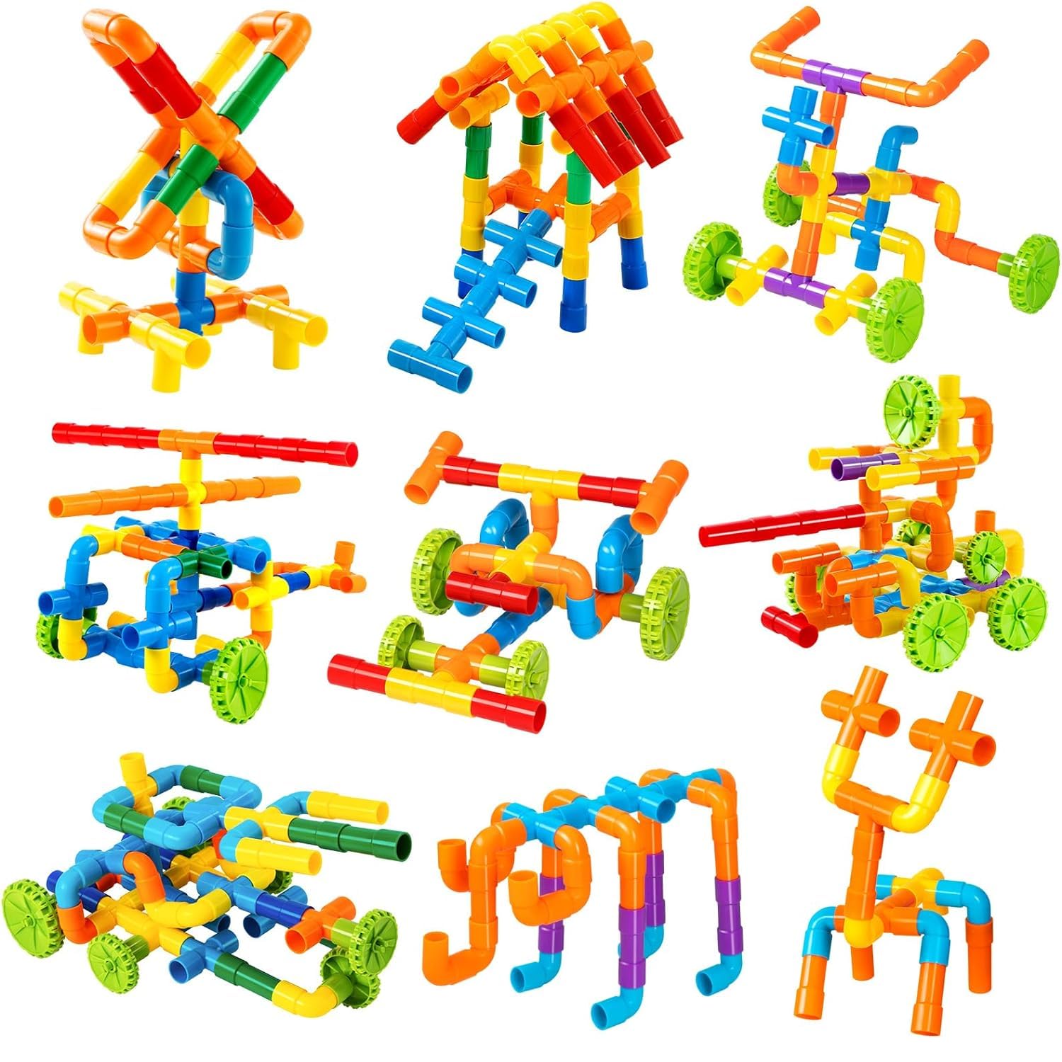 FunBlast Pipe Building Block Toy for Kid - STEM Toys for Kids, DIY ...