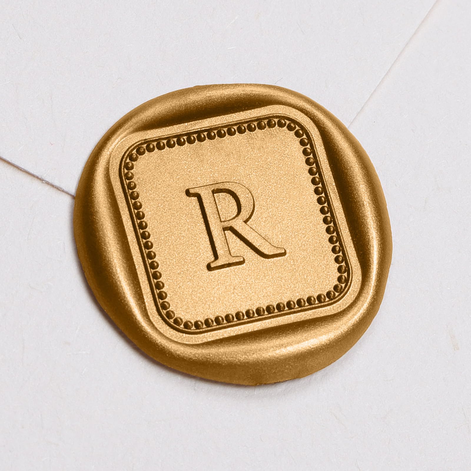 Amazon.com: UNIQOOO Initial Alphabet Wax Seal Stickers Letter R ...