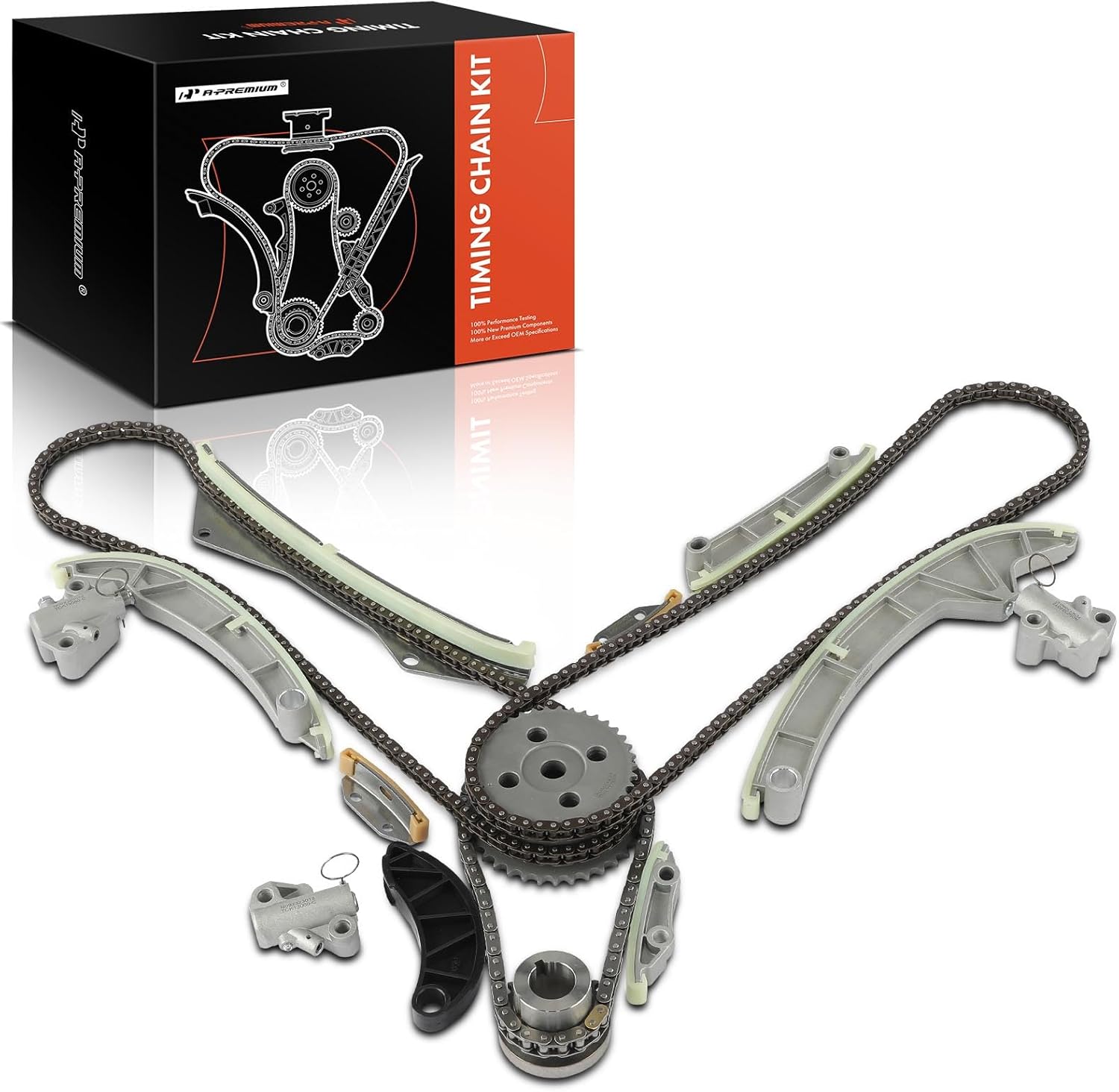 Amazon.com: A-Premium 16PCS Engine Timing Chain Kit W/Guide Compatible ...