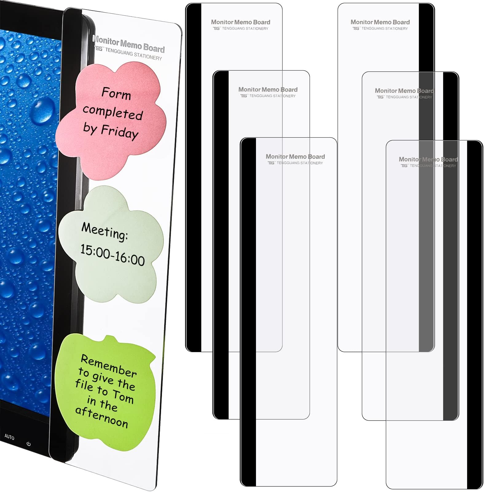 Amazon.com : Computer Monitor Notes Monitor Message Board Screen Memo ...