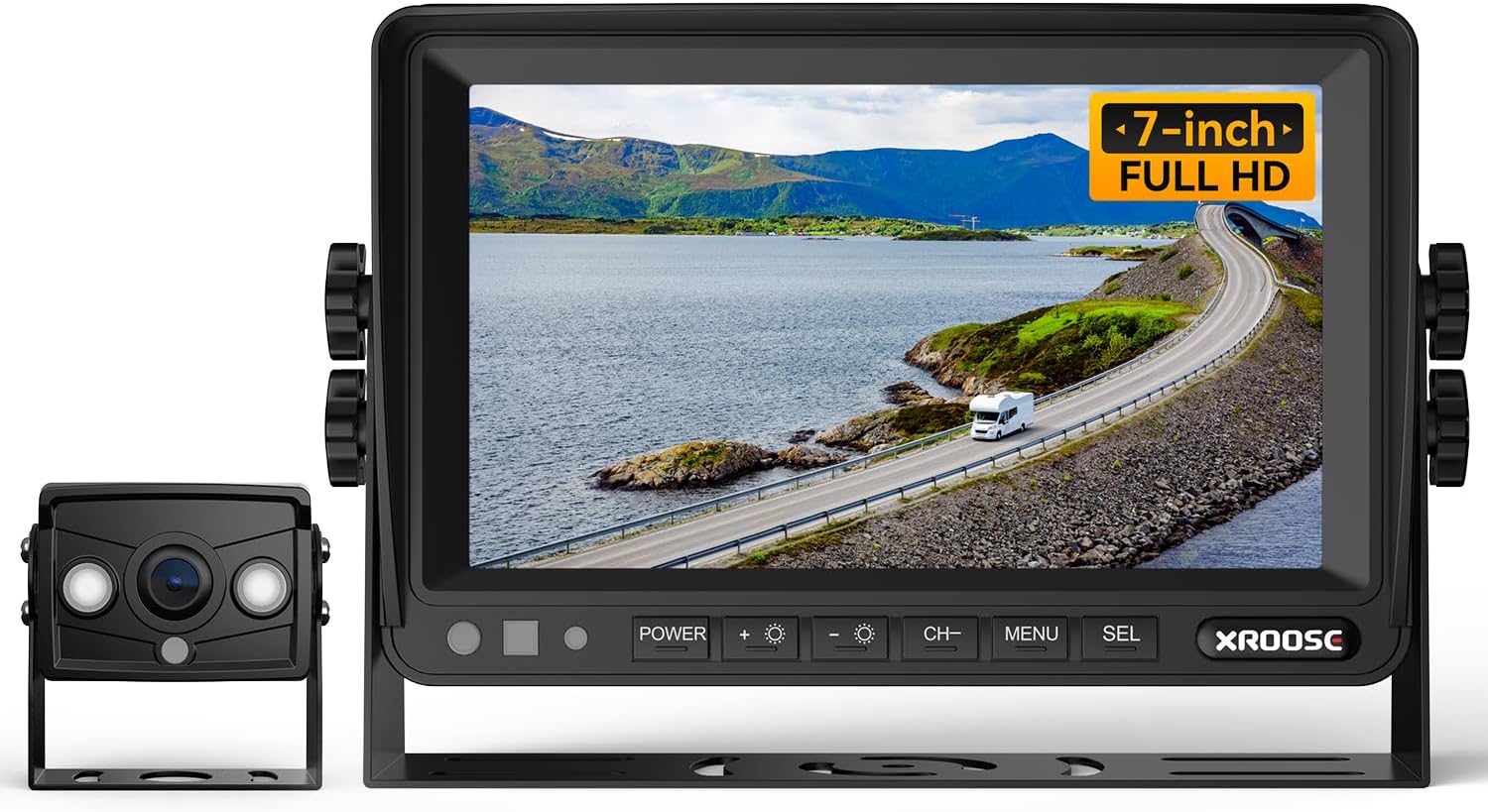 Amazon.com: Xroose CXY701 Wired Backup Camera Kit,7-inch HD Monitor ...