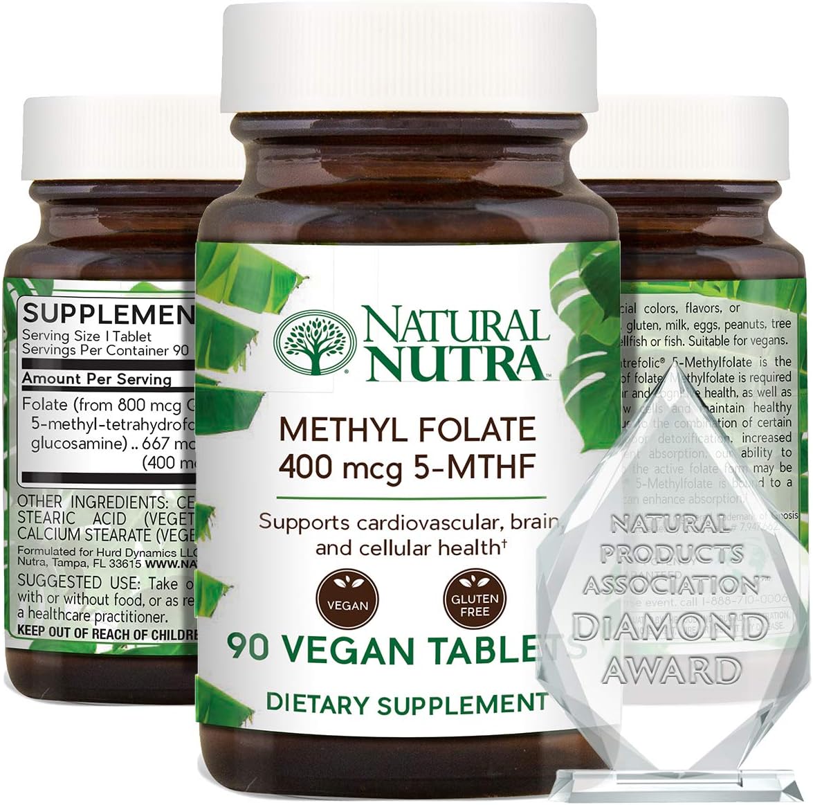 Amazon.com: Natural Nutra Active Methyl (Methylated) Folate Supplement ...