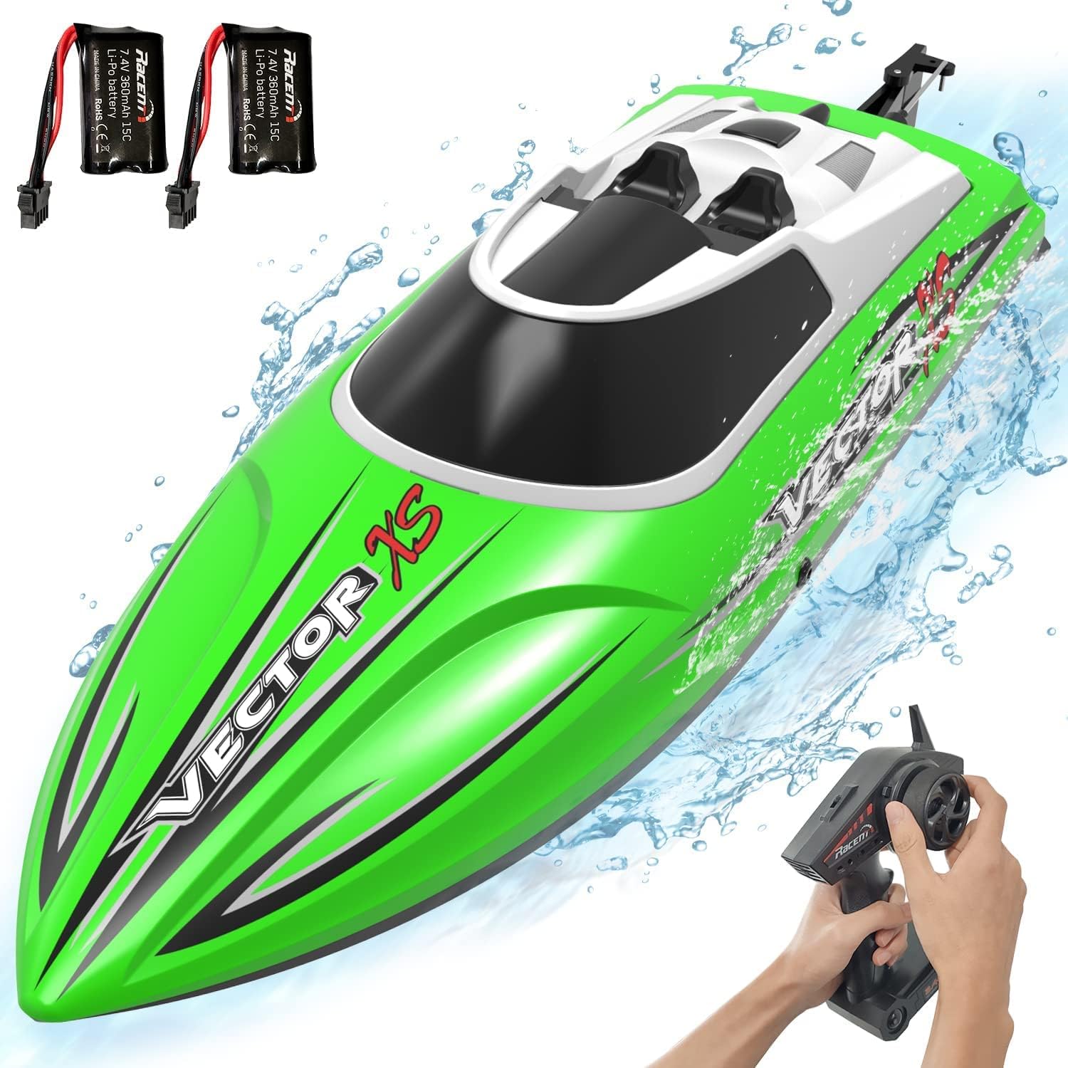 VOLANTEXRC RC Boat for Pool and Lakes, 20mph High Speed Remote Control ...