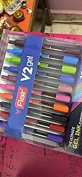 FLAIR V2 Retractable 0.7mm Gel Pen Box Pack | Water Proof, Smudge Free ...
