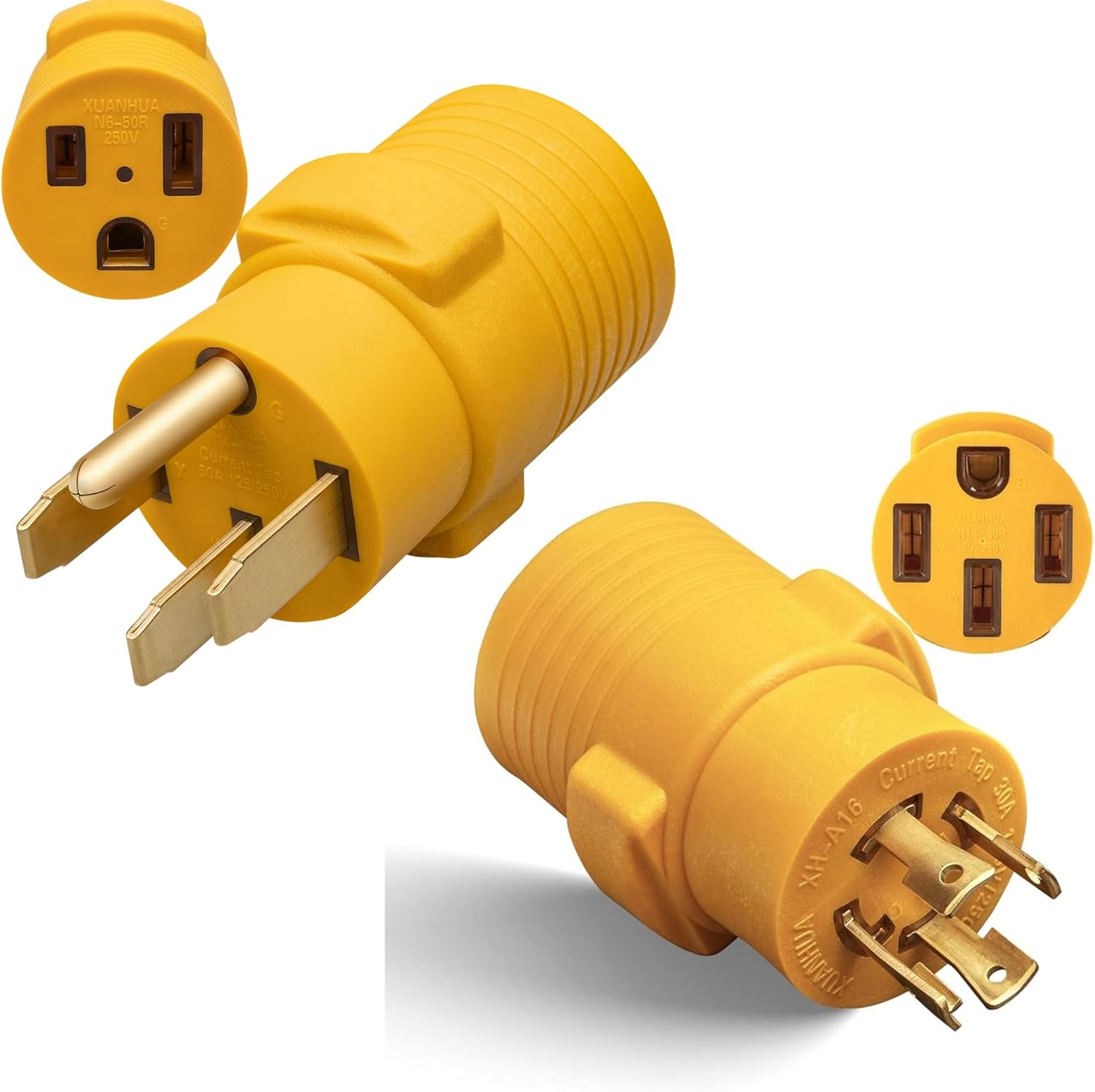 Amazon.com: MECMO NEMA L14-30P to 14-50R RV Generator Adapter, 30 Amp ...