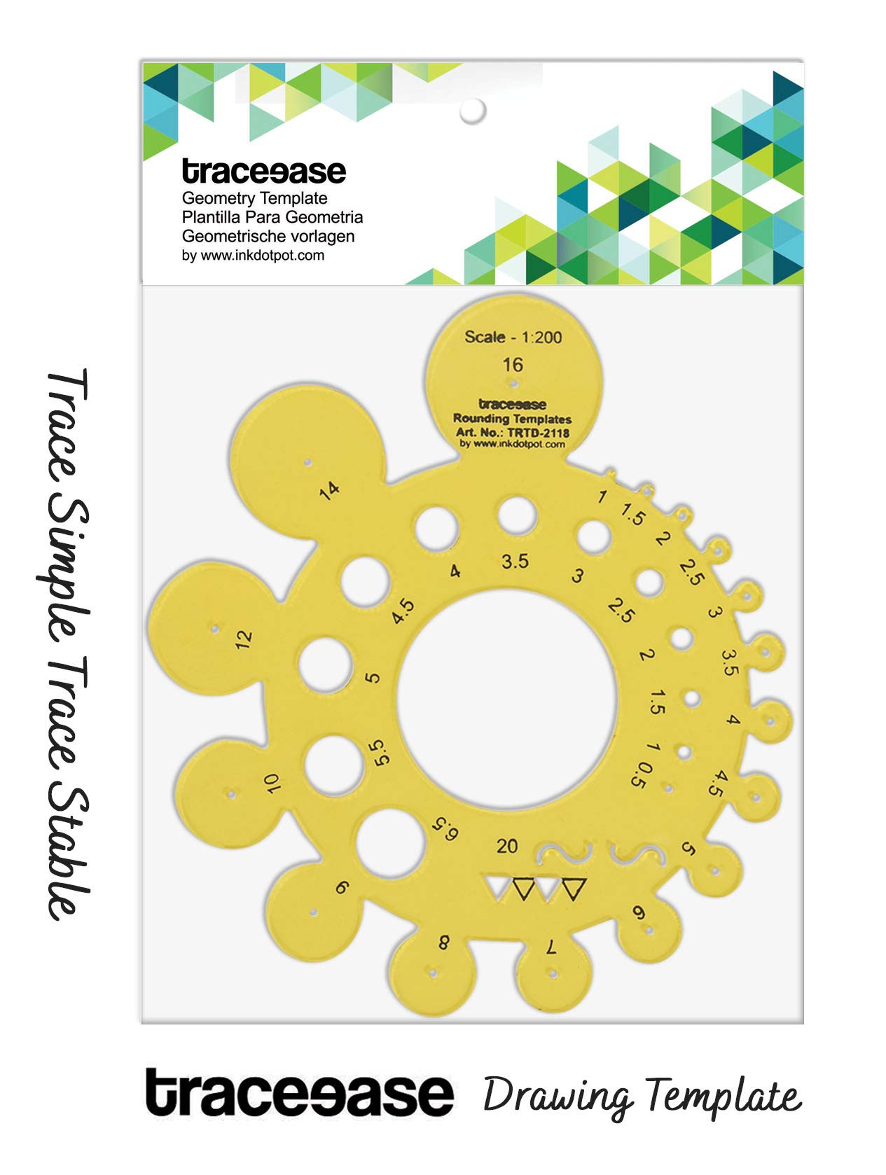 Drawing Templates Traceease Geometric Drafting Orthodrome Template ...
