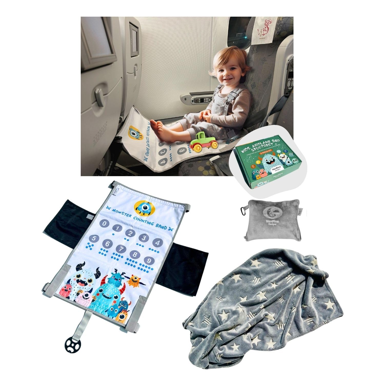 Amazon.com: Nordfina Designs Baby Travel Essential 3-Piece kit: Elevate ...