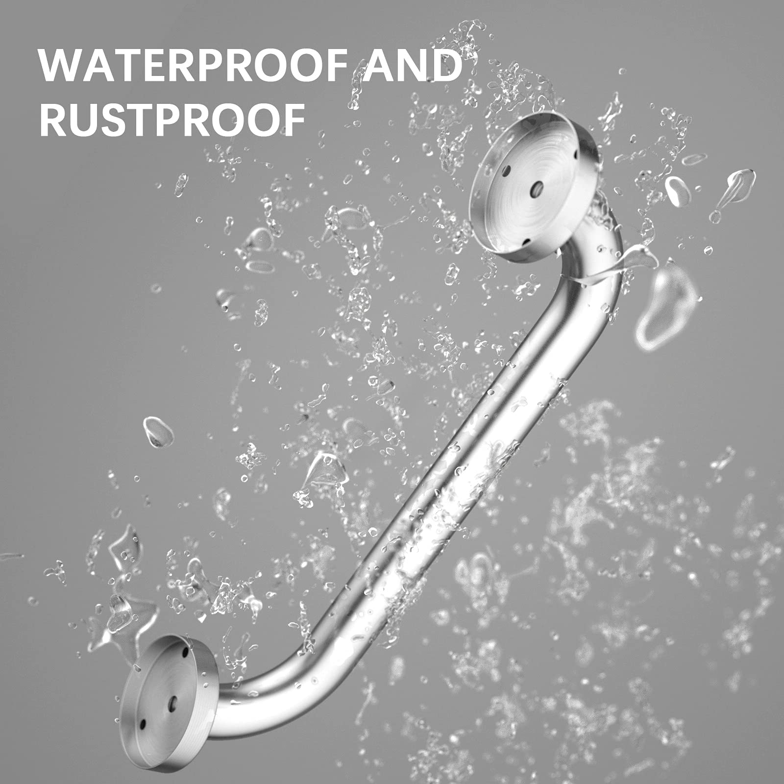 Snapklik.com : Brushed Nickel Grab Bar 16 Inch, Stainless Steel Safety ...