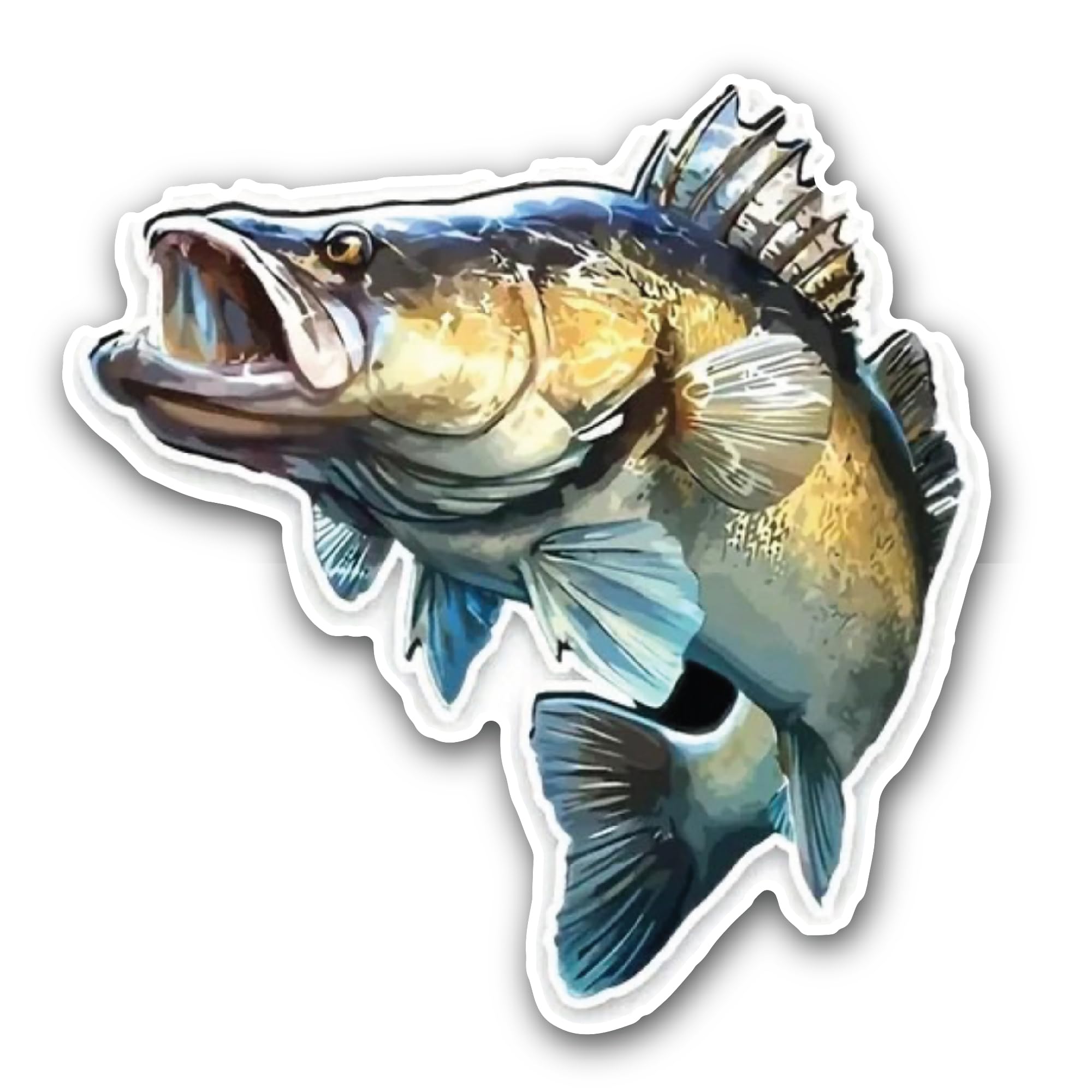 Walleye Decal Walleye Hunter Fishing Vinyl Decal Sticker