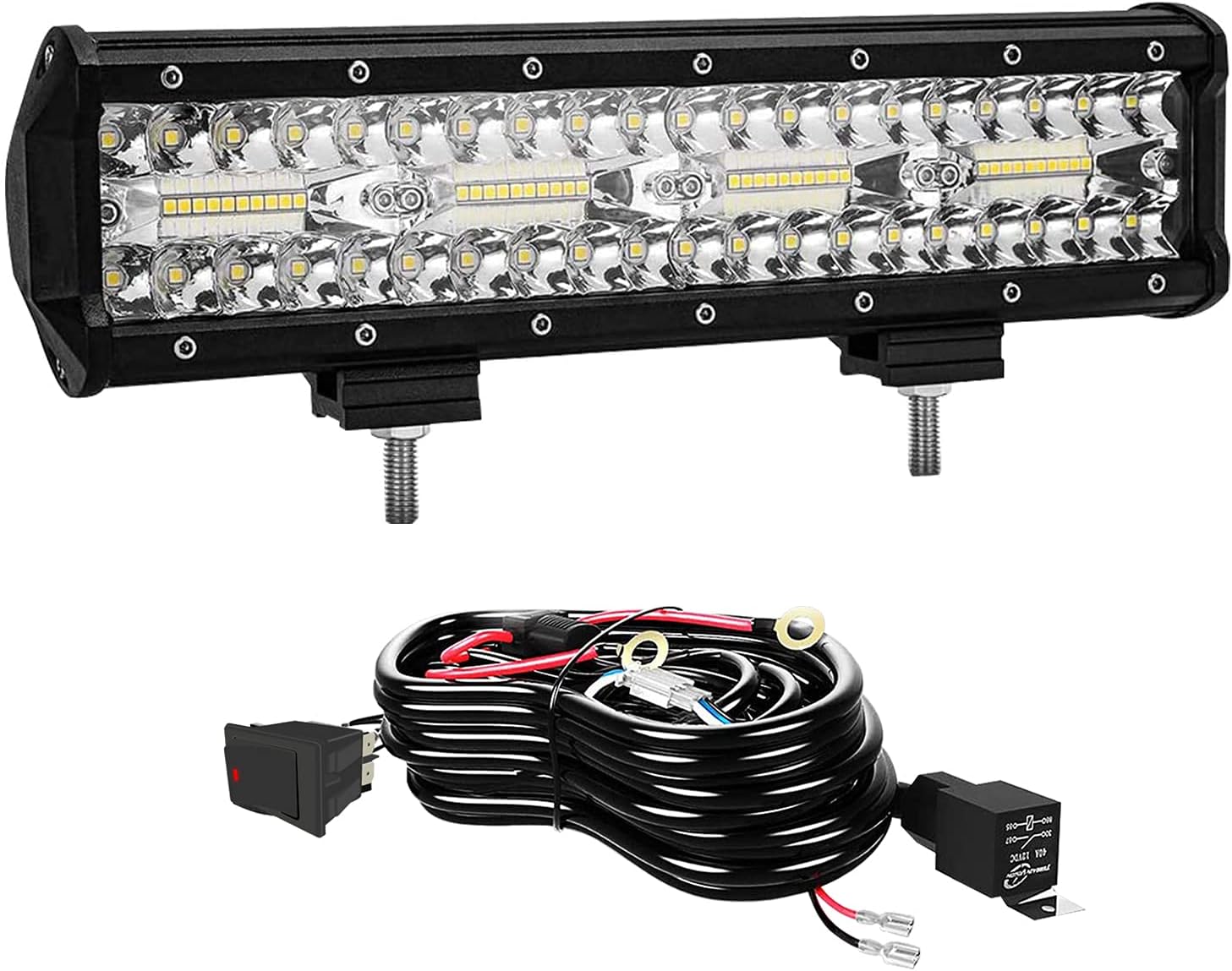 Amazon.com: 12 Inch Led Light Bar 240W Led Driving Fog Off Road Lights ...