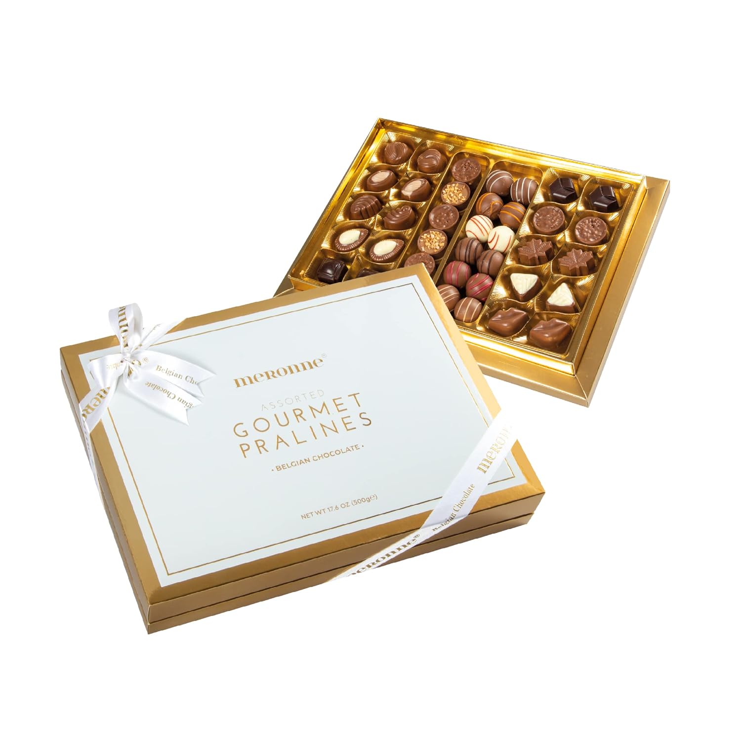Amazon.com: Meronne Gourmet Chocolate Truffle & Praline Assortment Gold ...