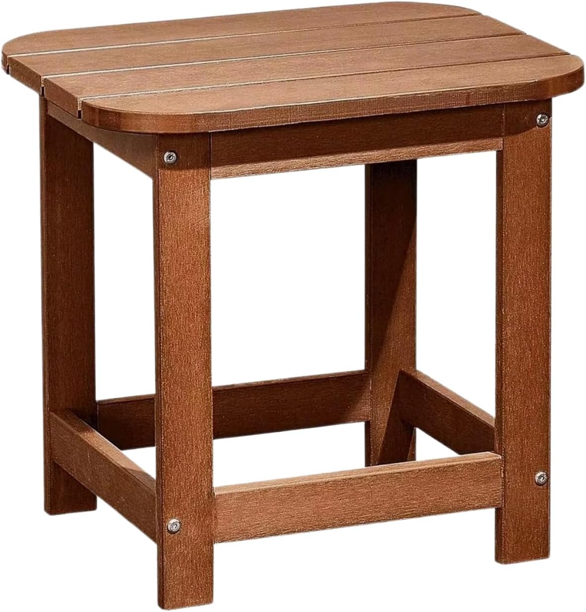 Amazon.com: Teak Side Table Outdoor, Patio End Table Double Layer ...