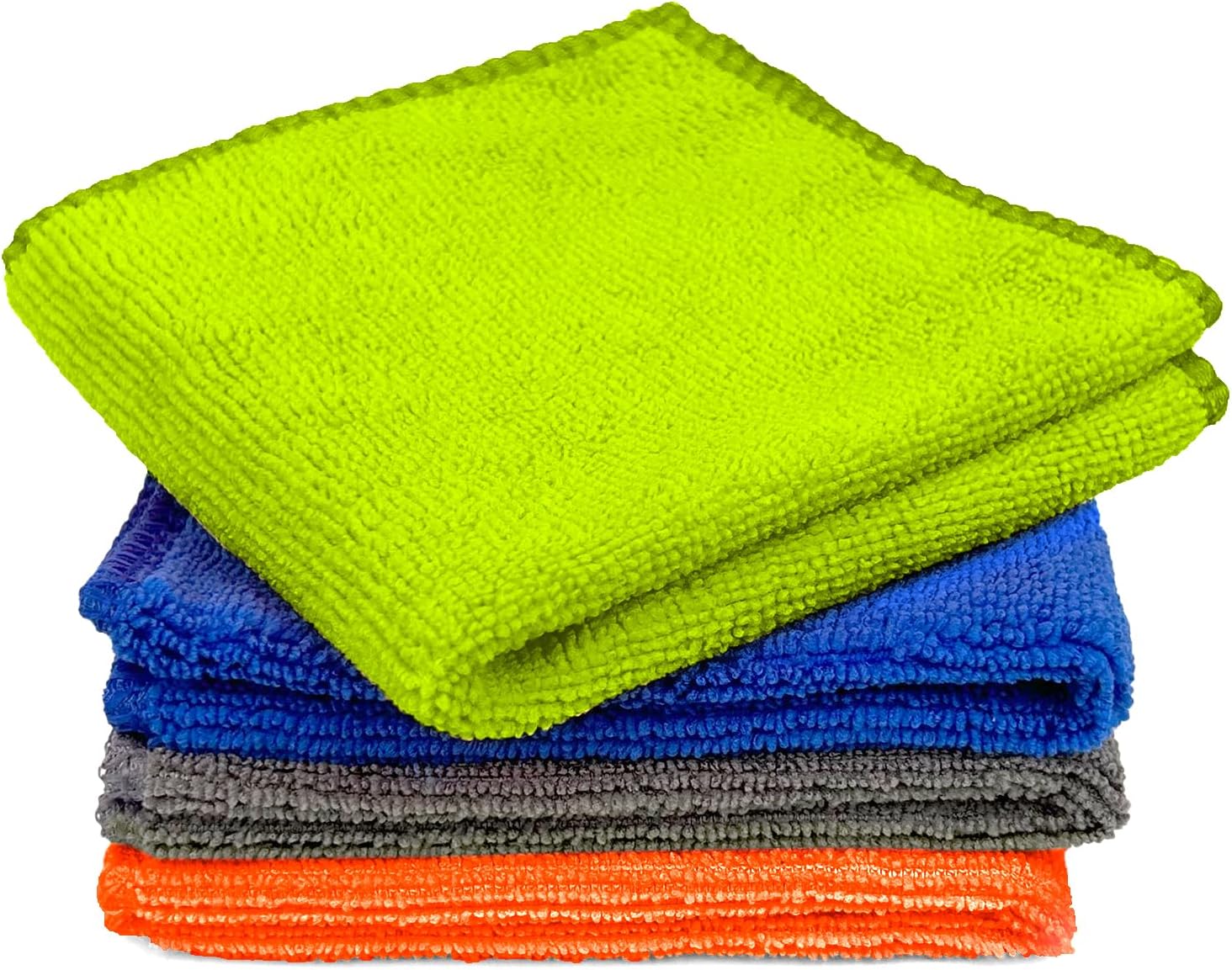 Tukzer Gizga Microfiber Cloth - 4 pcs 25X25 cms 280 GSM Cleaning Kit ...