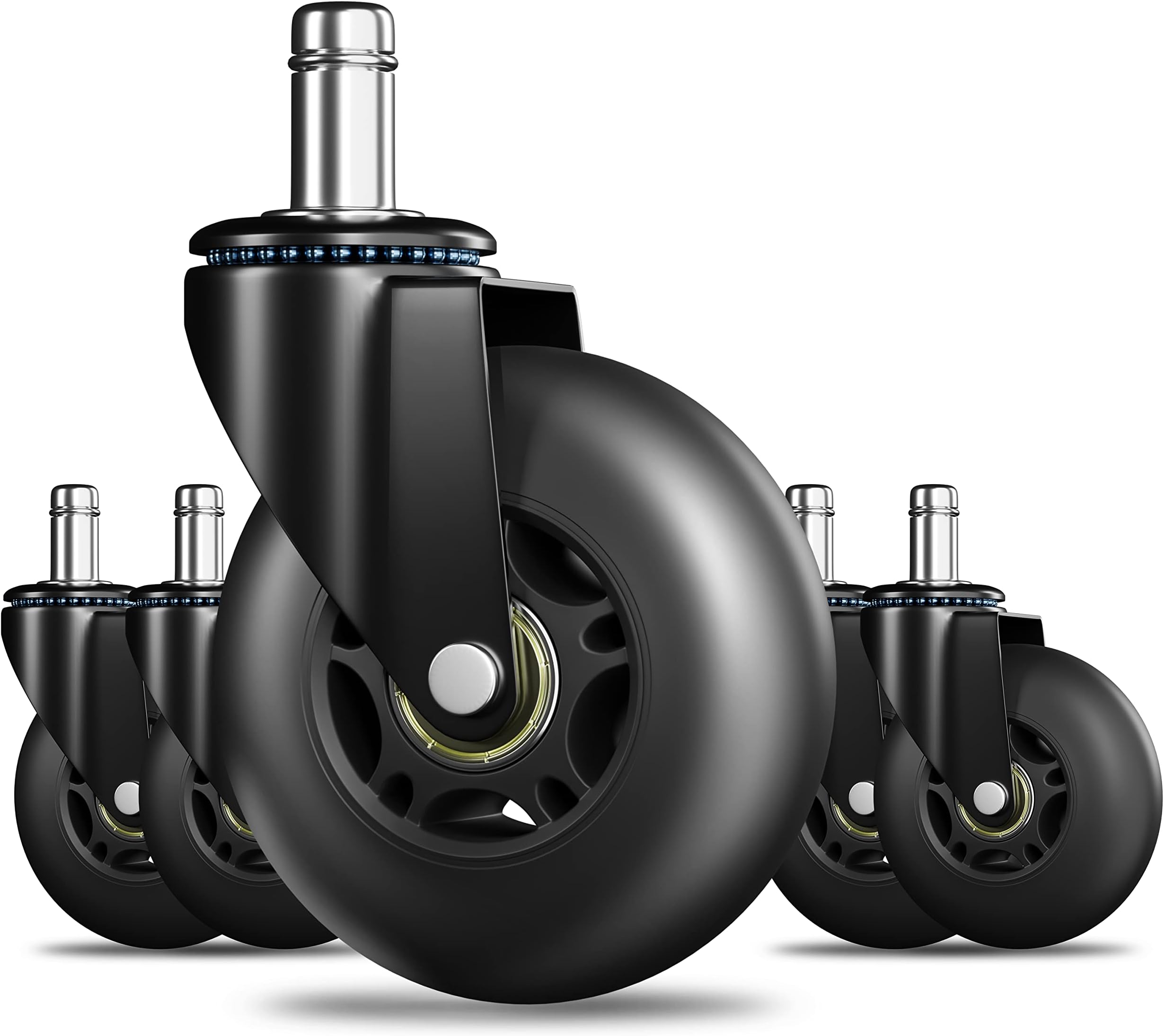 Amazon.com: Office Chair Wheels Replacement Set of 5 - NO MORE CHAIR ...