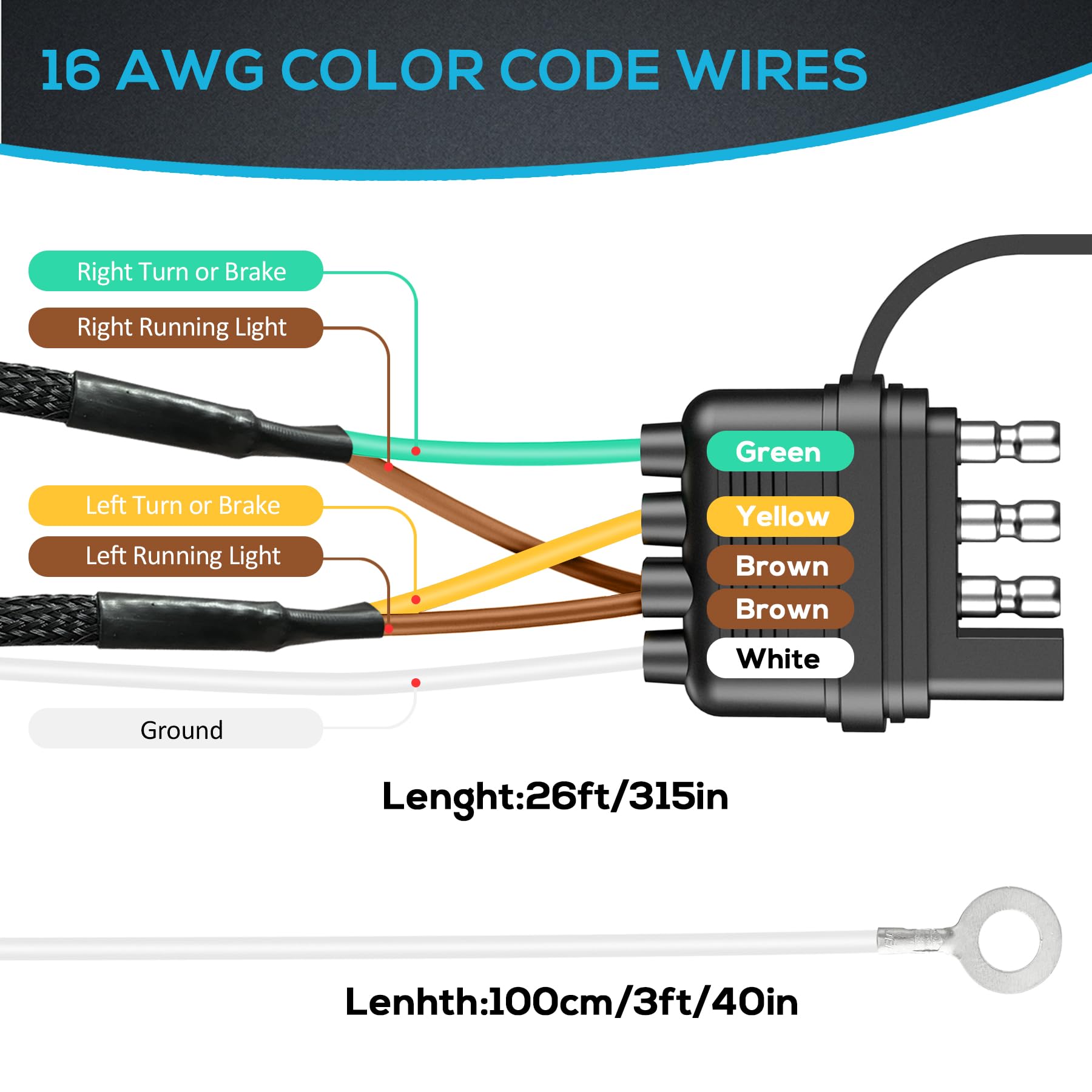 Trailer Wiring Color Code How To Wire A 7 Way Trailer Plug & Trailer