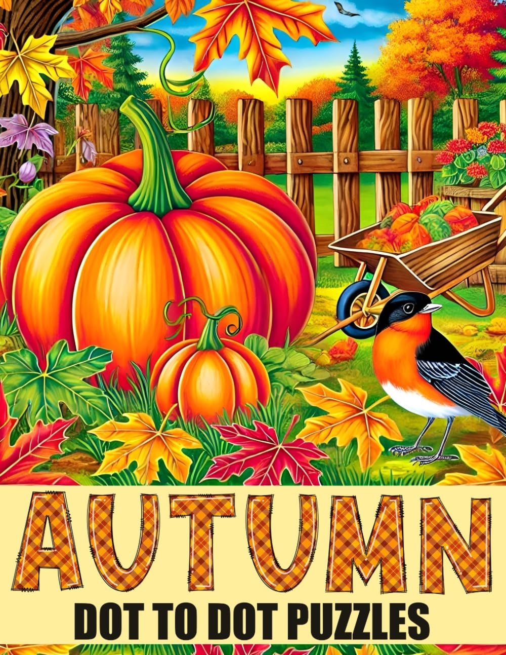 Autumn Dot to Dot Book: Large Print Dot to Dots For Adults and Seniors ...