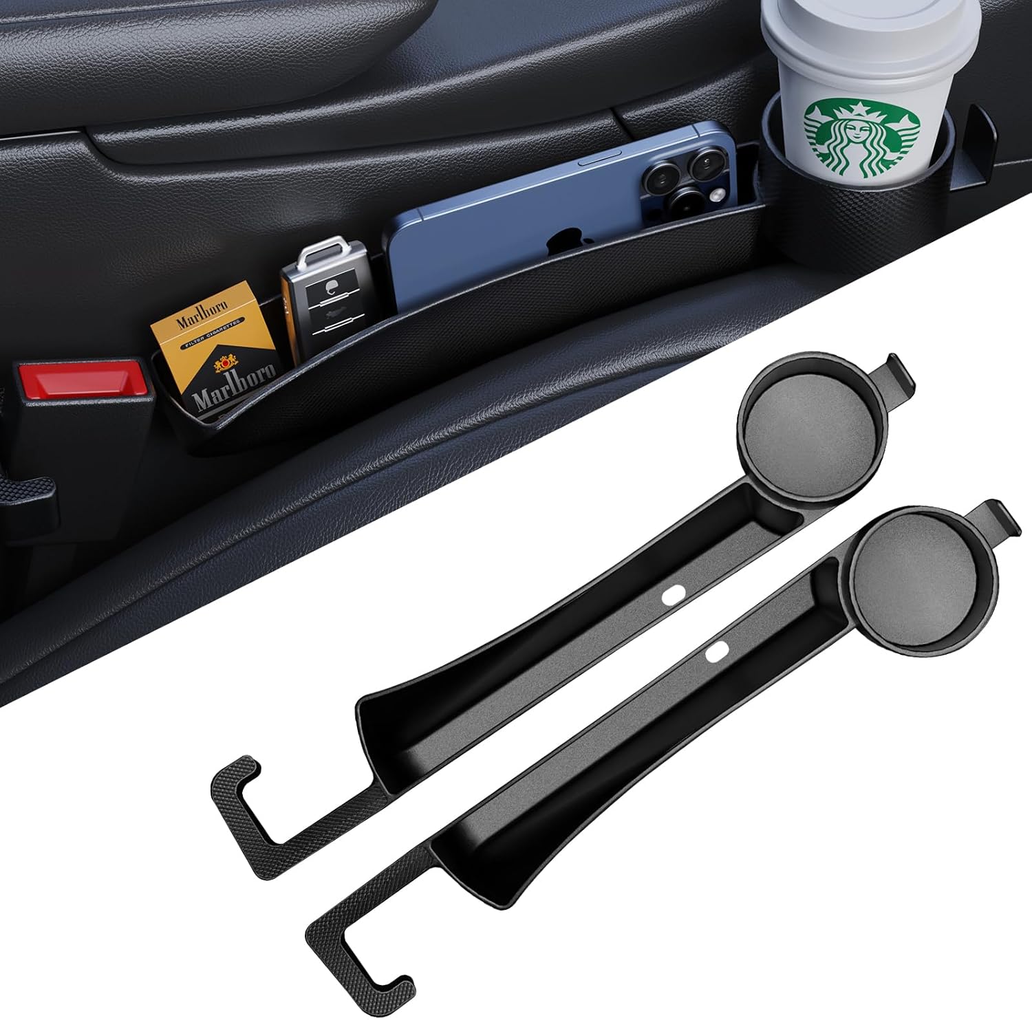 Amazon.com: Valiayi Car Seat Gap Organizer with Cup Holder, Universal ...