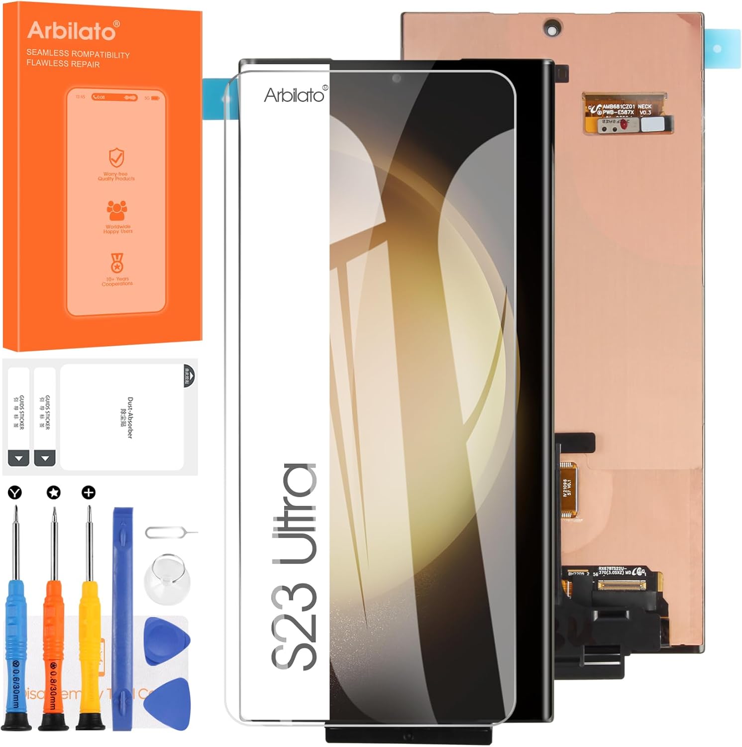 Amazon.com: Screen for Samsung Galaxy S23 Ultra Screen Replacement for Samsung S918 LCD Screen ...