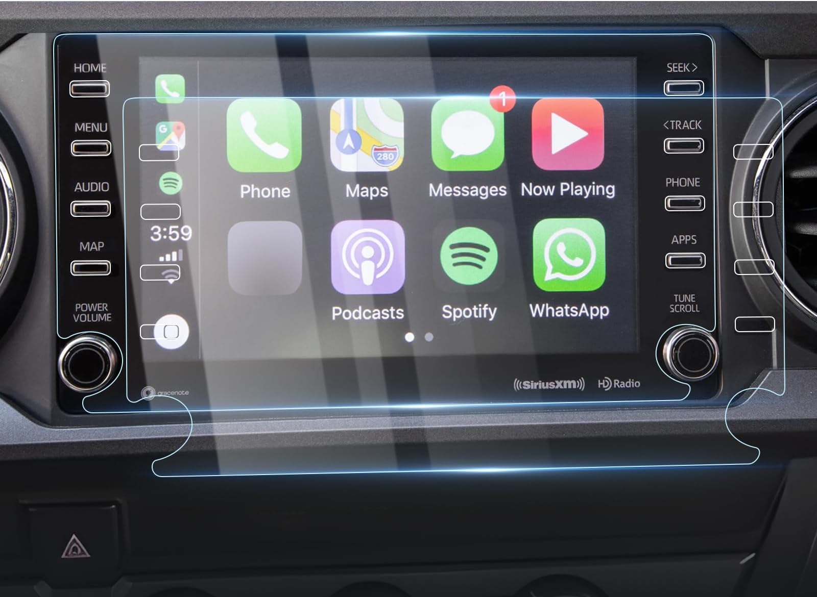 Amazon.com: Karltys 2 Pack Screen Protector for Toyota Tacoma 2020-2023 ...