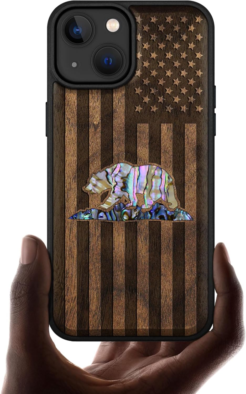 Amazon.com: Carveit Designer Wooden Protective Case for iPhone 14 ...