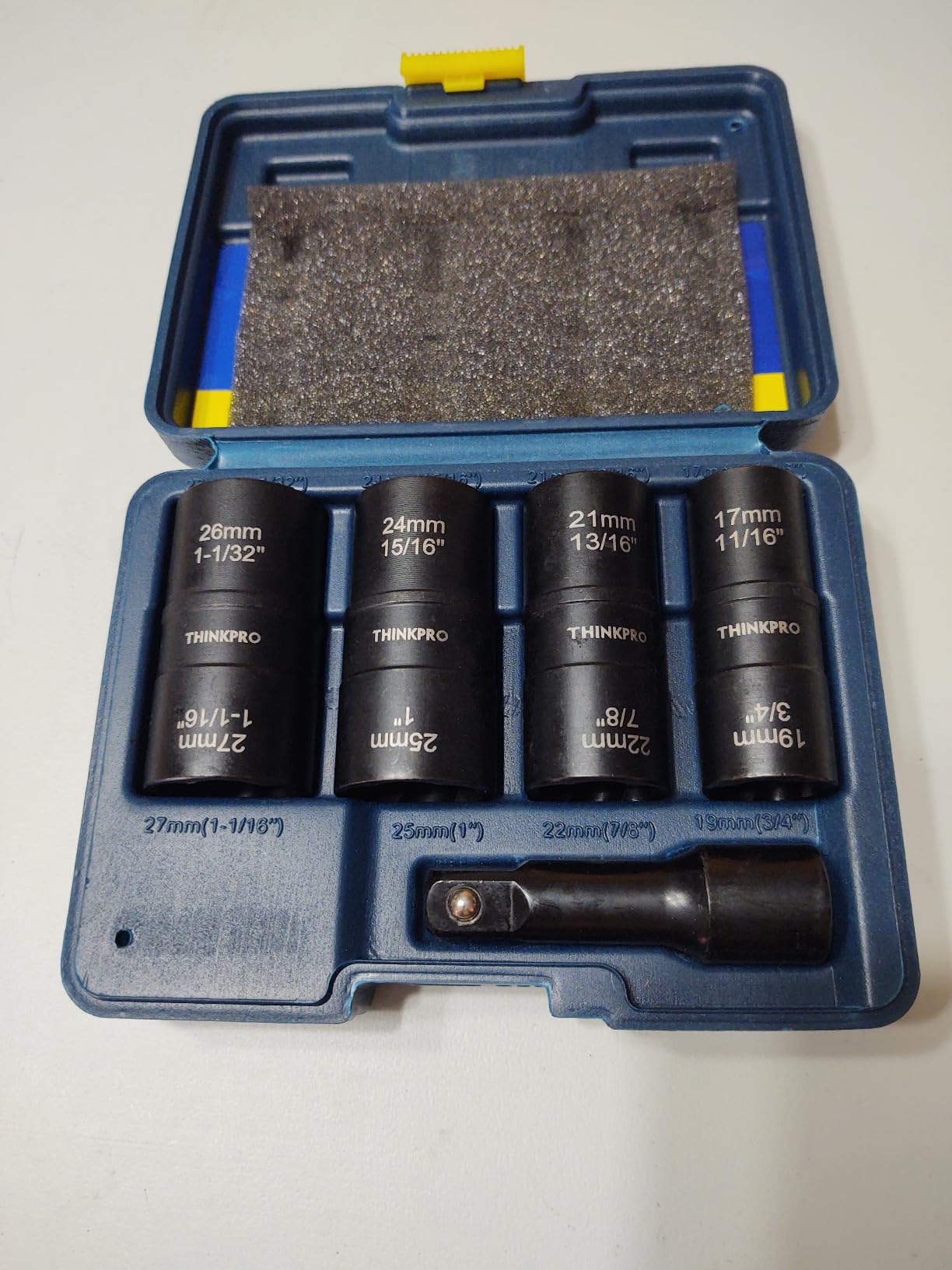 Amazon.com: THINKPRO 5 Piece Lug Nut Remover,1/2” Drive Double Side Bolt Extractor Set,Easy Out ...