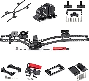 Amazon.com: HooCrawler Carbon Fiber LCG Chassis Kit Frame Rail for 1/10 ...